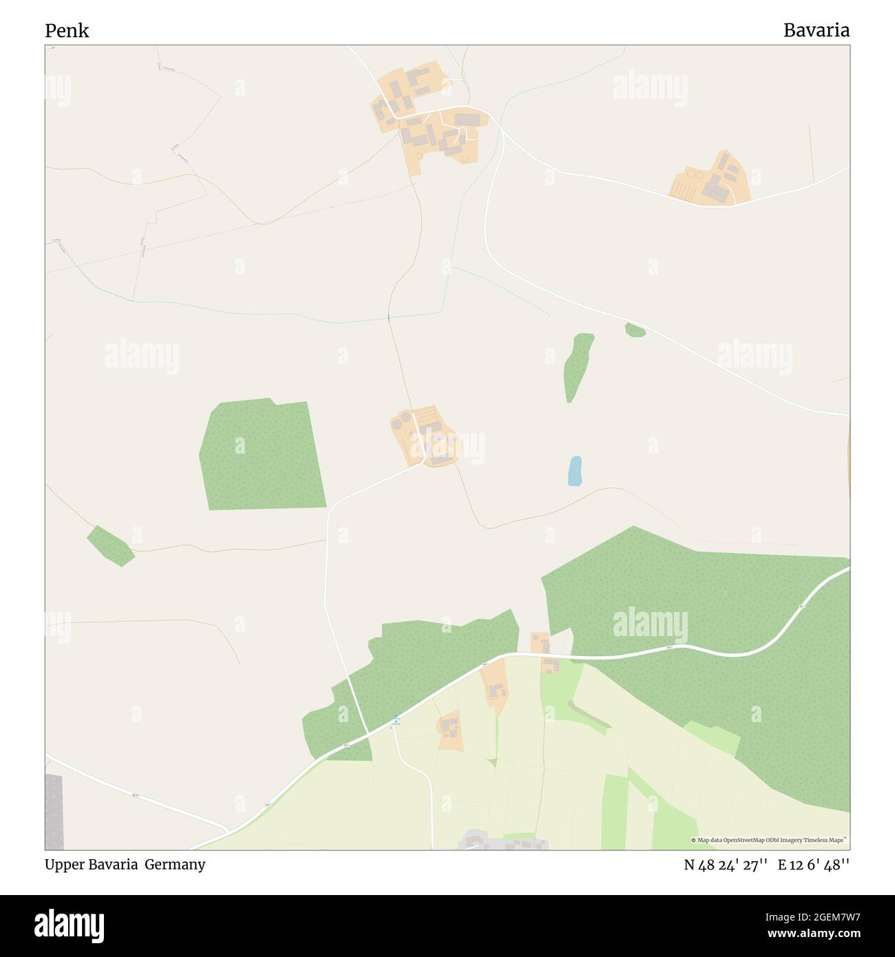 Penk, Oberbayern, Deutschland, Bayern, N 48 24' 27'', E 12 6' 48 ...