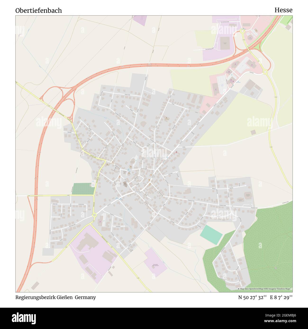 Obertiefenbach, Regierungsbezirk Gießen, Deutschland, Hessen, N 50 27 ...