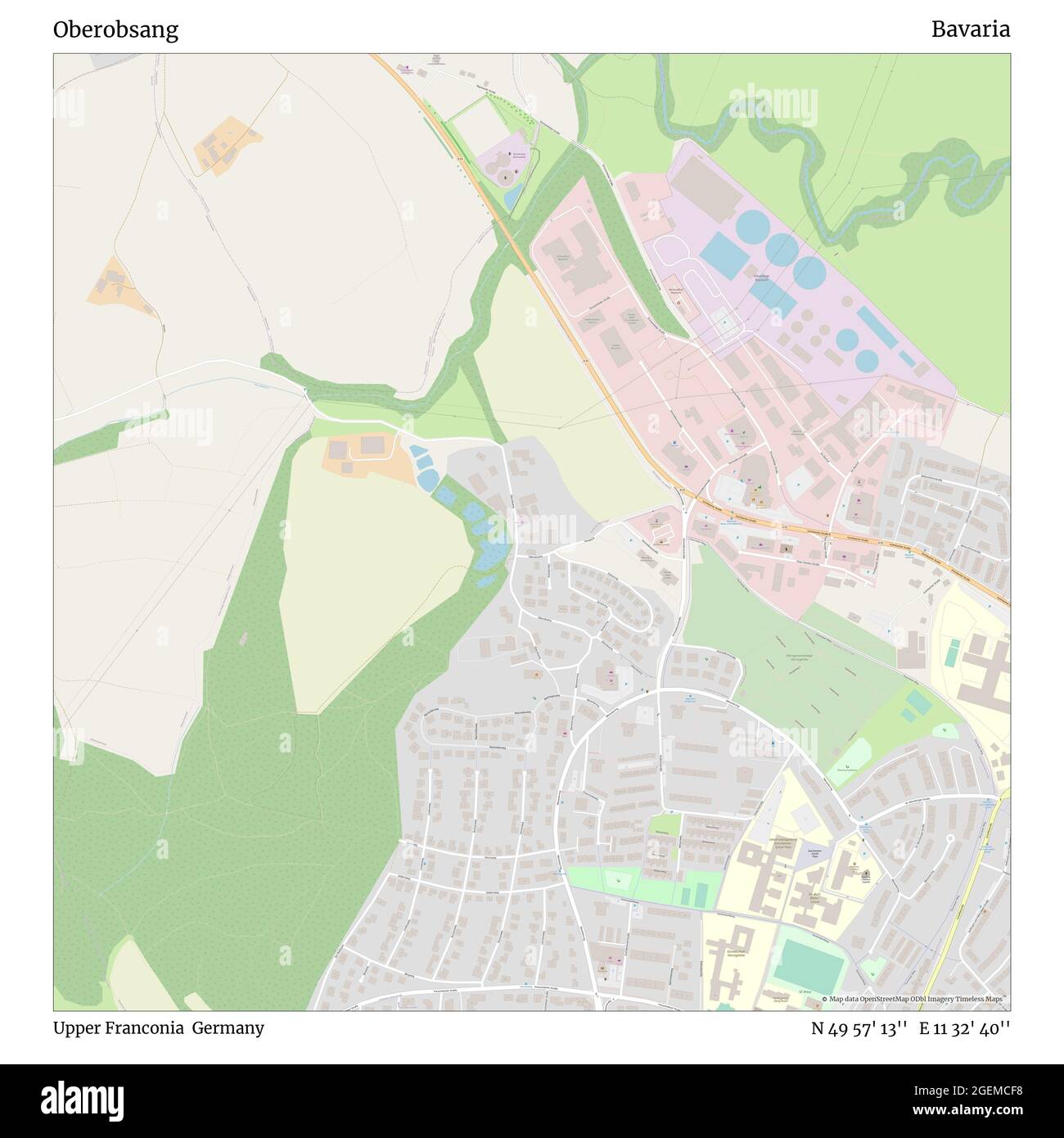 Oberobsang, Oberfranken, Deutschland, Bayern, N 49 57' 13'', E 11 32 ...