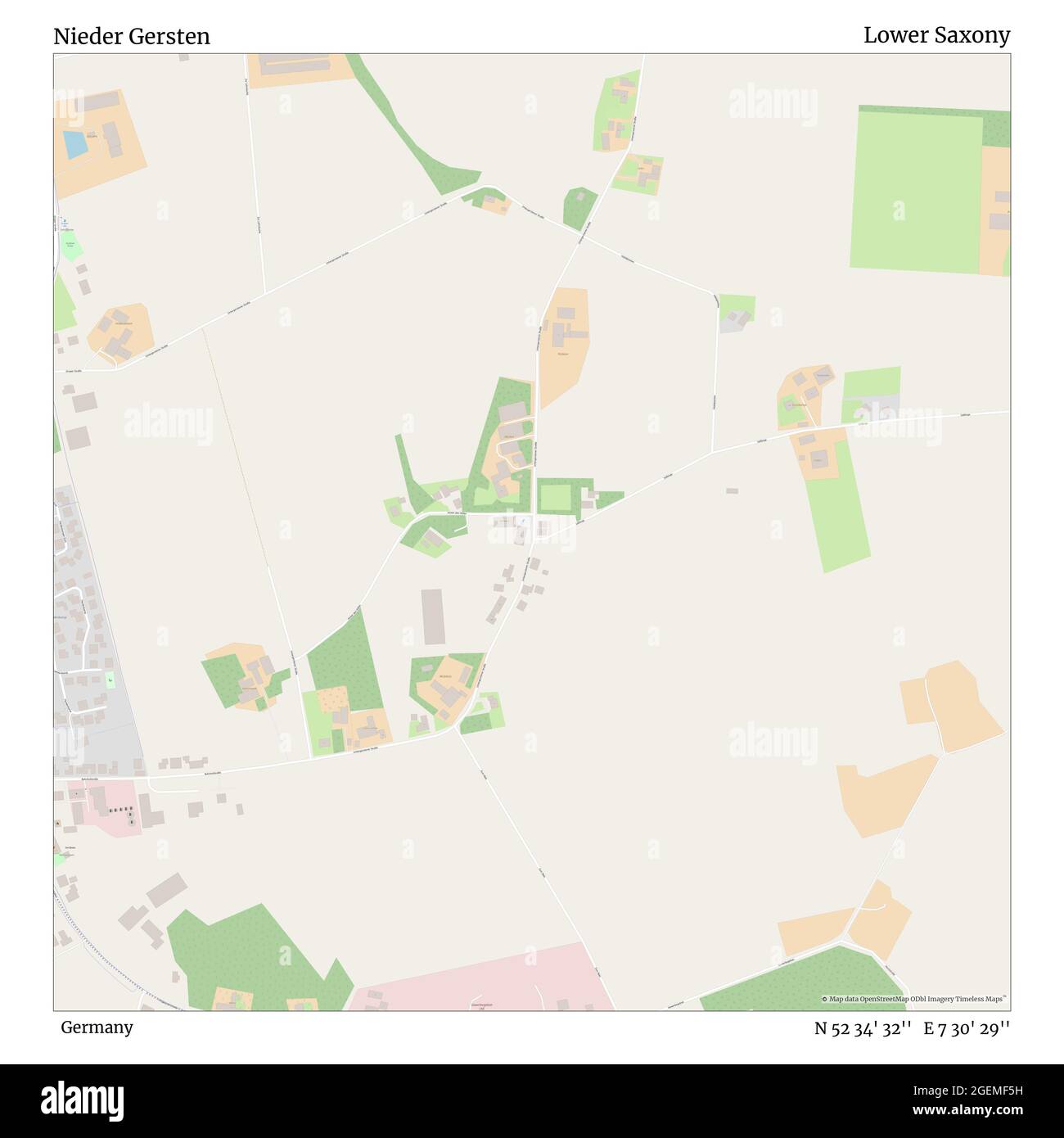 Nieder Gersten, Deutschland, Niedersachsen, N 52 34' 32'', E 7 30' 29 ...