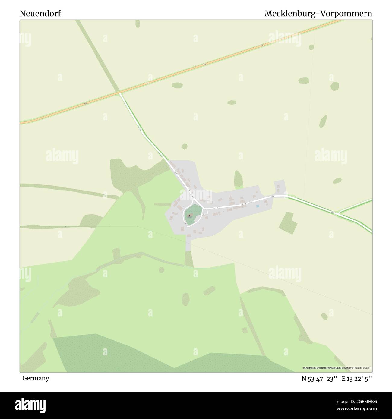Neuendorf, Deutschland, Mecklenburg-Vorpommern, N 53 47' 23'', E 13 22 ...