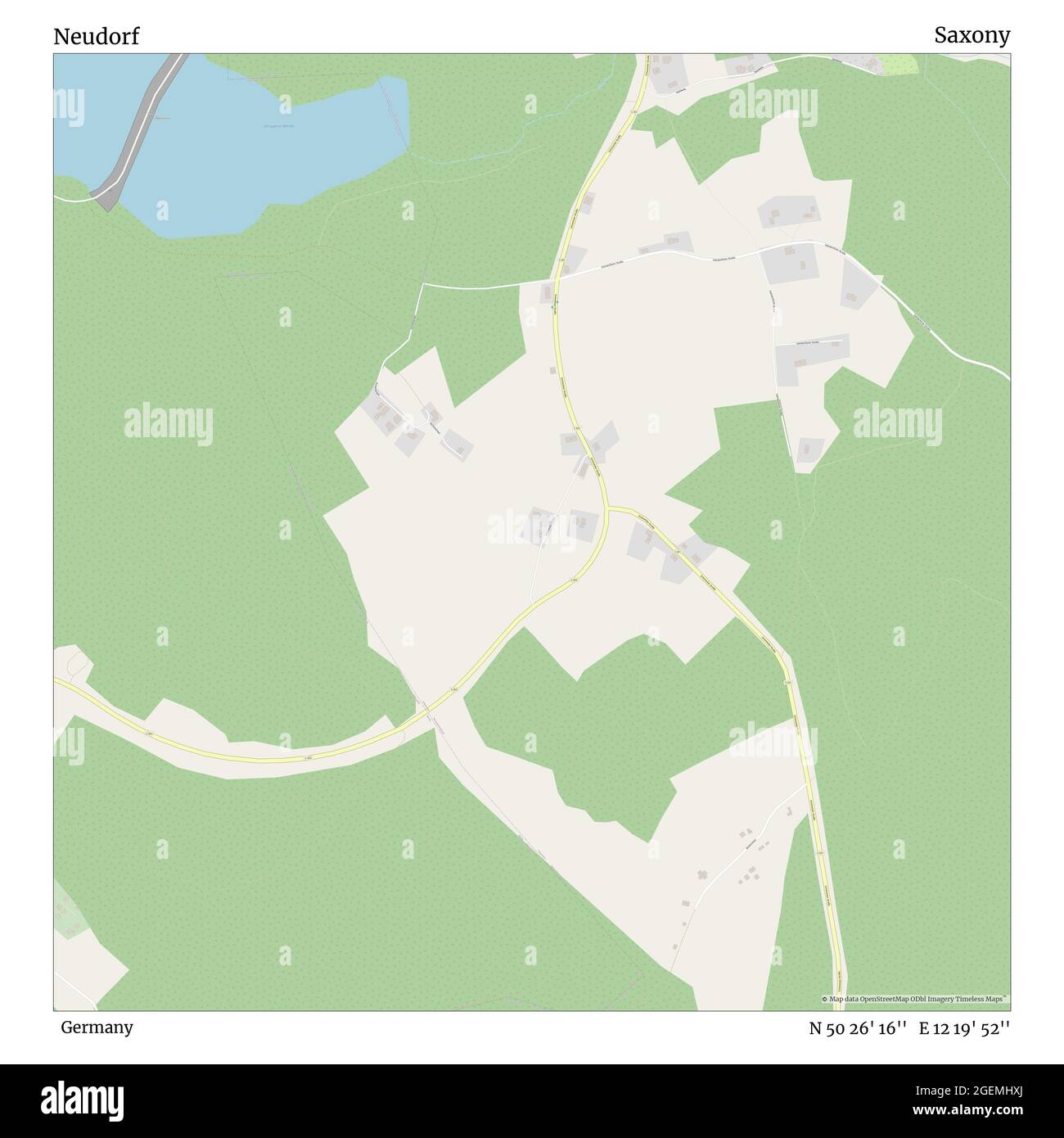 Neudorf, Deutschland, Sachsen, N 50 26' 16'', E 12 19' 52'', Karte ...
