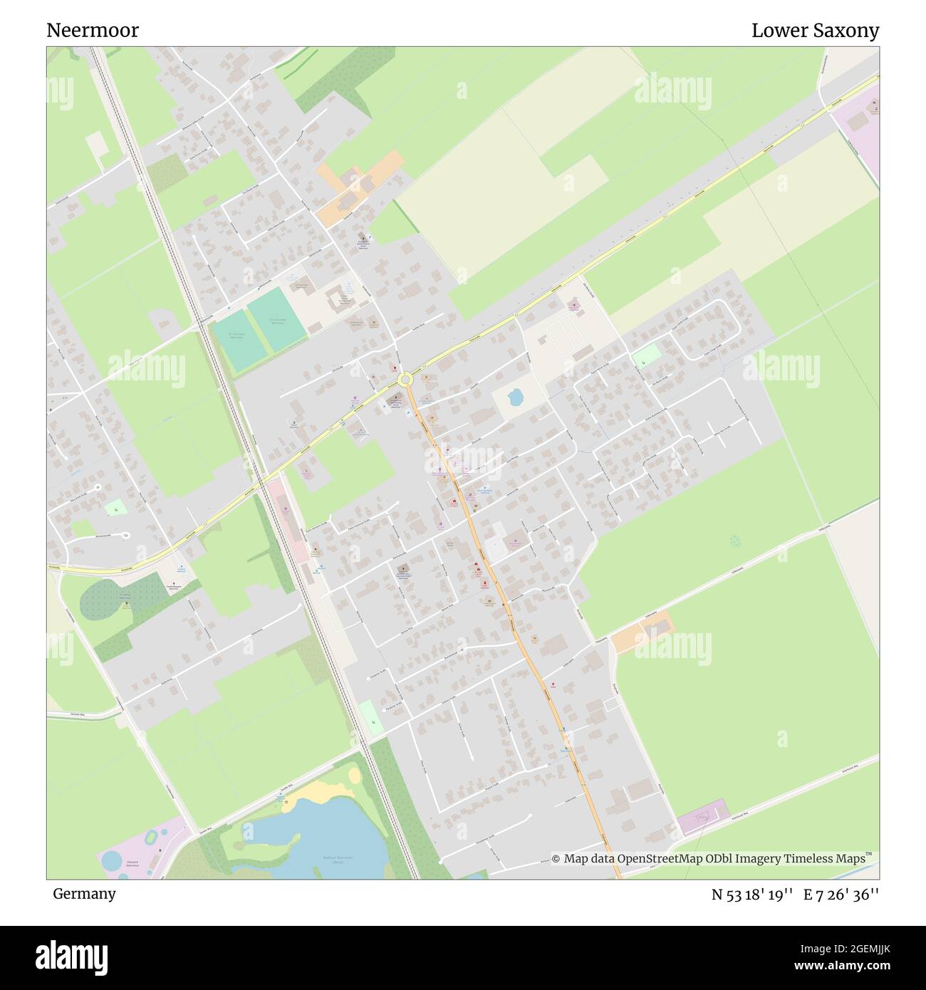 Neermoor, Deutschland, Niedersachsen, N 53 18' 19'', E 7 26' 36 ...