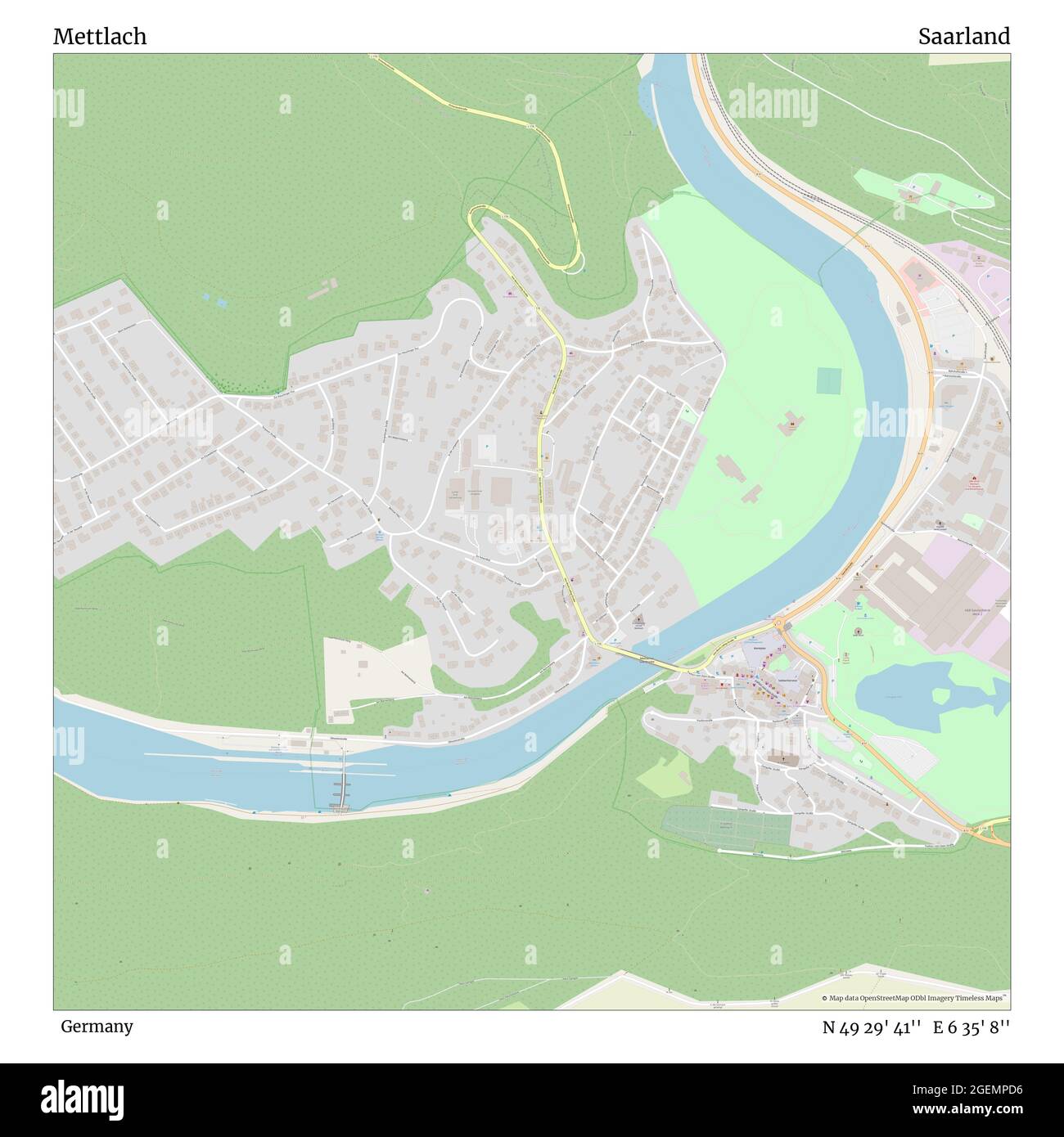 Mettlach, Deutschland, Saarland, N 49 29' 41'', E 6 35' 8'', map ...