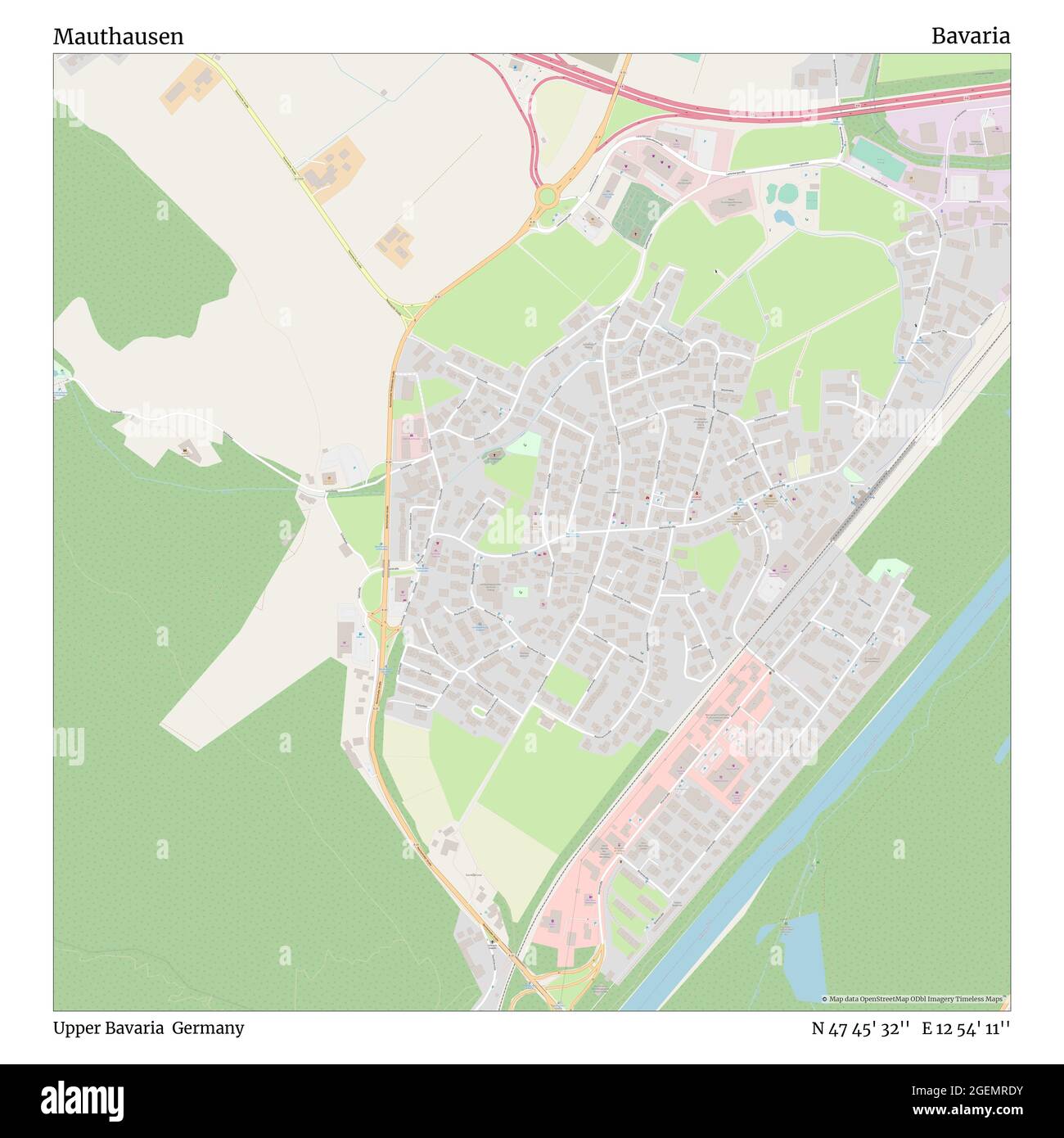 Lageplan mauthausen Ausgeschnittene Stockfotos und -bilder - Alamy