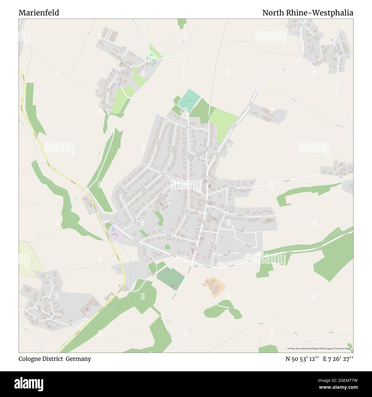 Marienfeld, Kreis Köln, Deutschland, Nordrhein-Westfalen, N 50 53' 12 ...