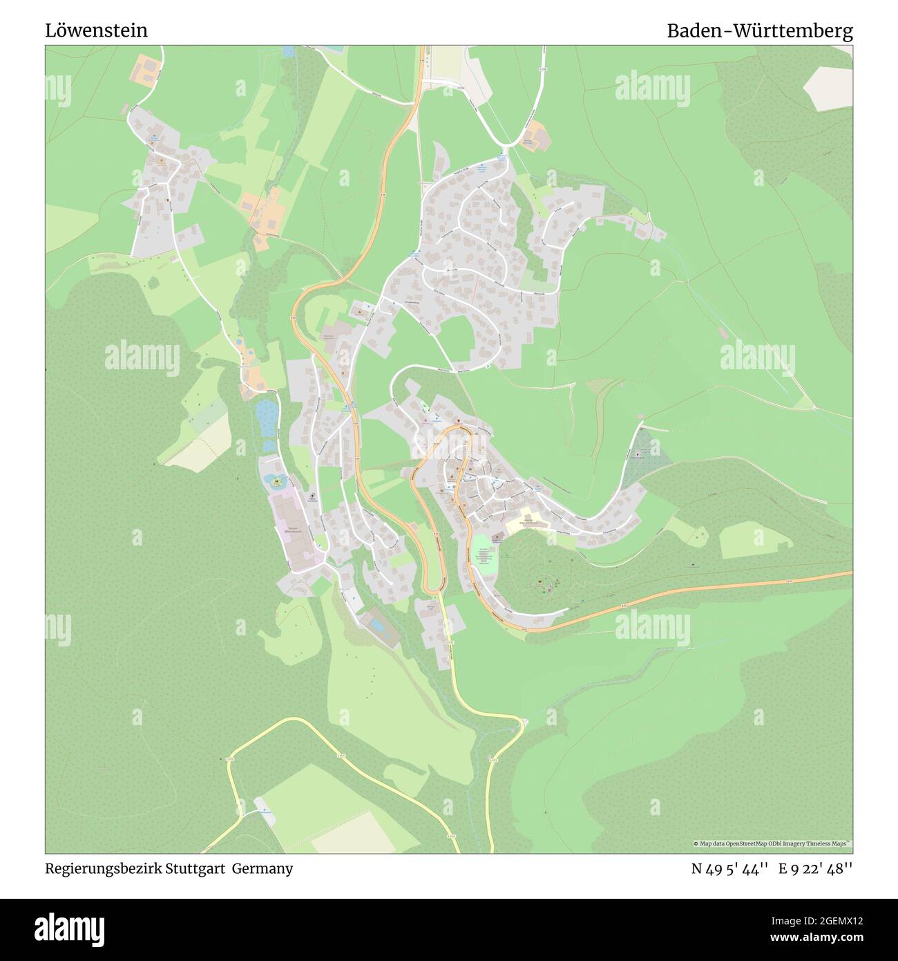 Löwenstein, Regierungsbezirk Stuttgart, Deutschland, Baden-Württemberg ...