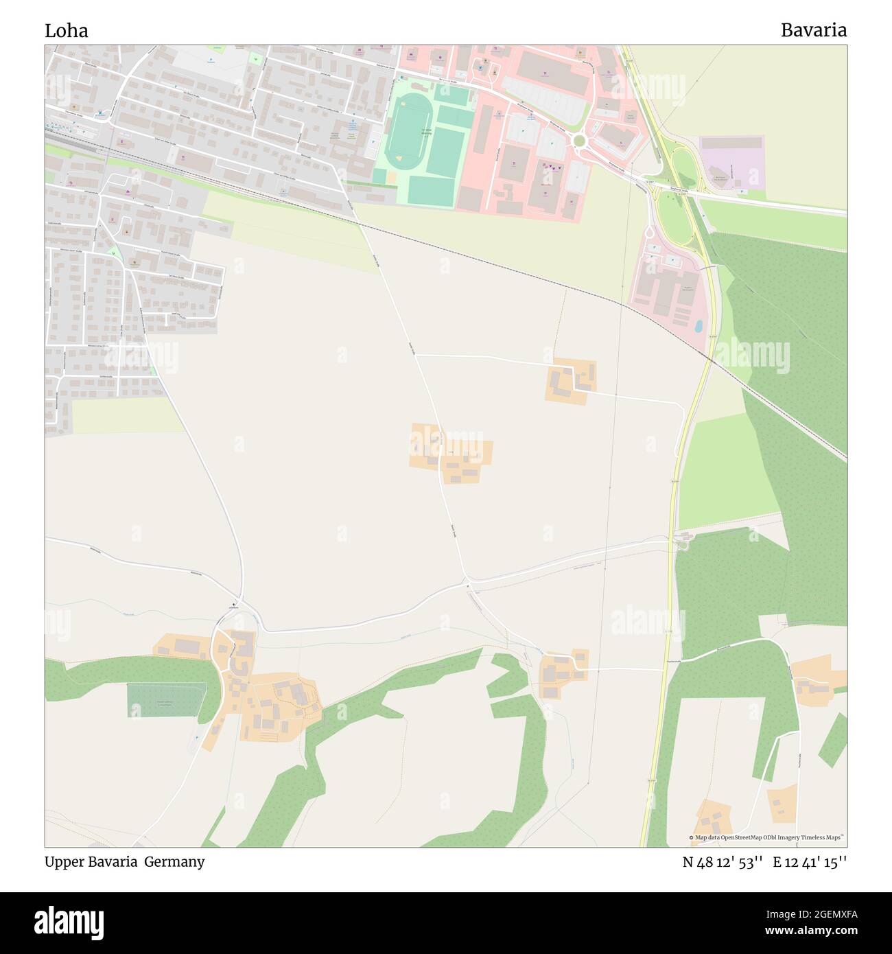 Loha, Oberbayern, Deutschland, Bayern, N 48 12' 53'', E 12 41' 15 ...