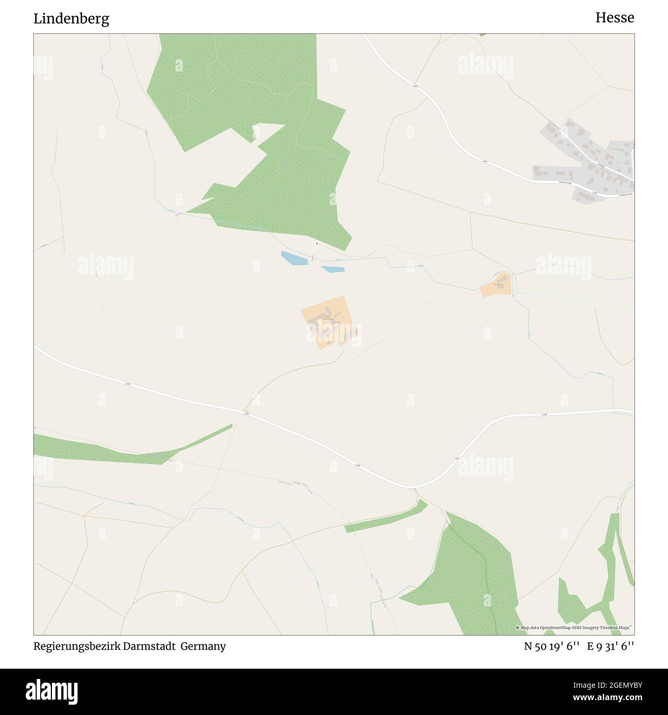 Lindenberg, Regierungsbezirk Darmstadt, Deutschland, Hessen, N 50 19' 6 ...