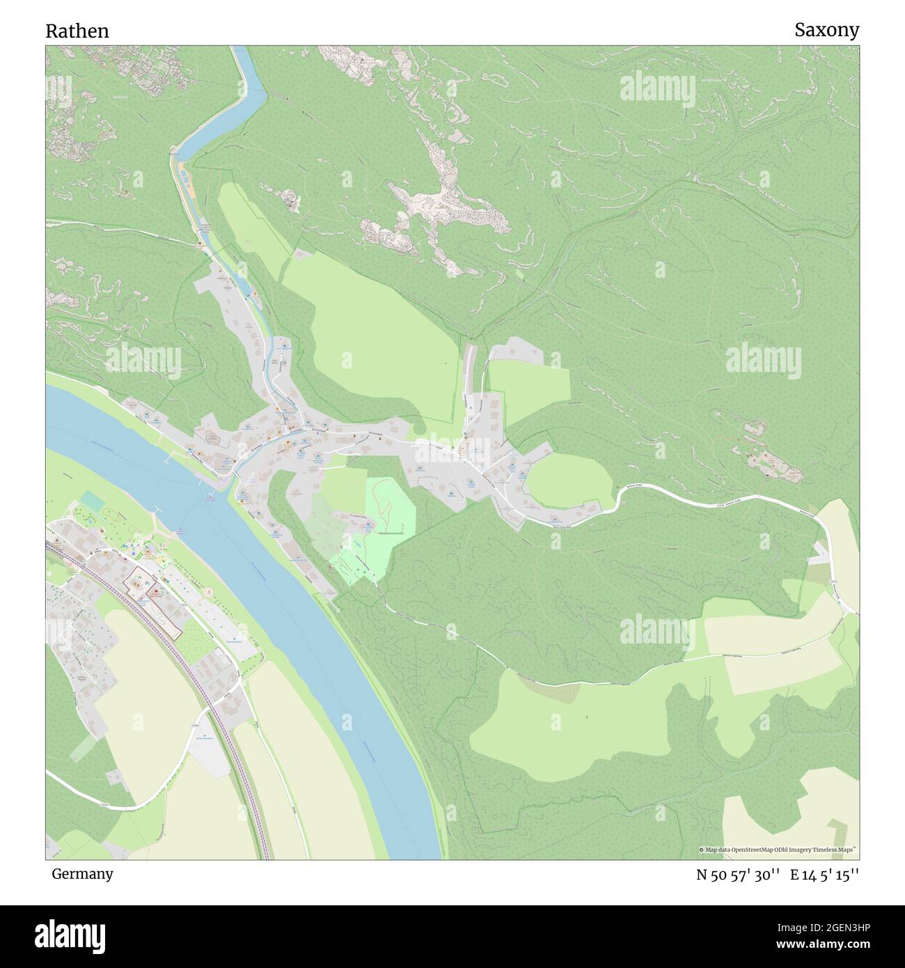 Rathen, Deutschland, Sachsen, N 50 57' 30'', E 14 5' 15'', Karte ...