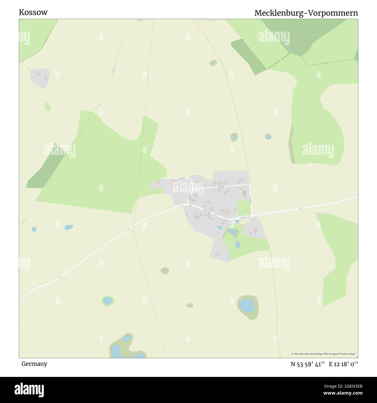 Kossow, Deutschland, Mecklenburg-Vorpommern, N 53 58' 41'', E 12 18' 0 ...