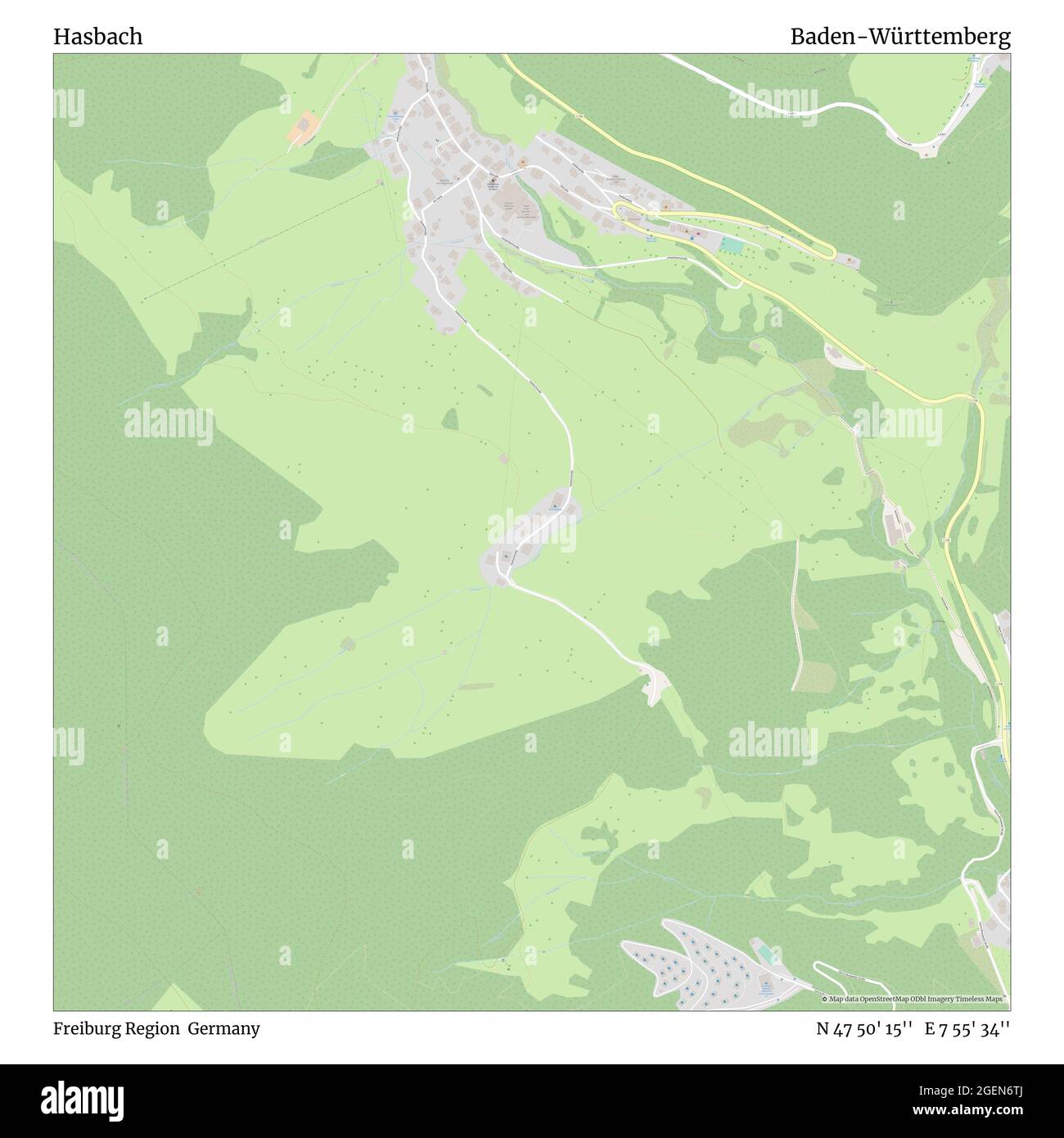 Hasbach, Region Freiburg, Deutschland, Baden-Württemberg, N 47 50' 15 ...