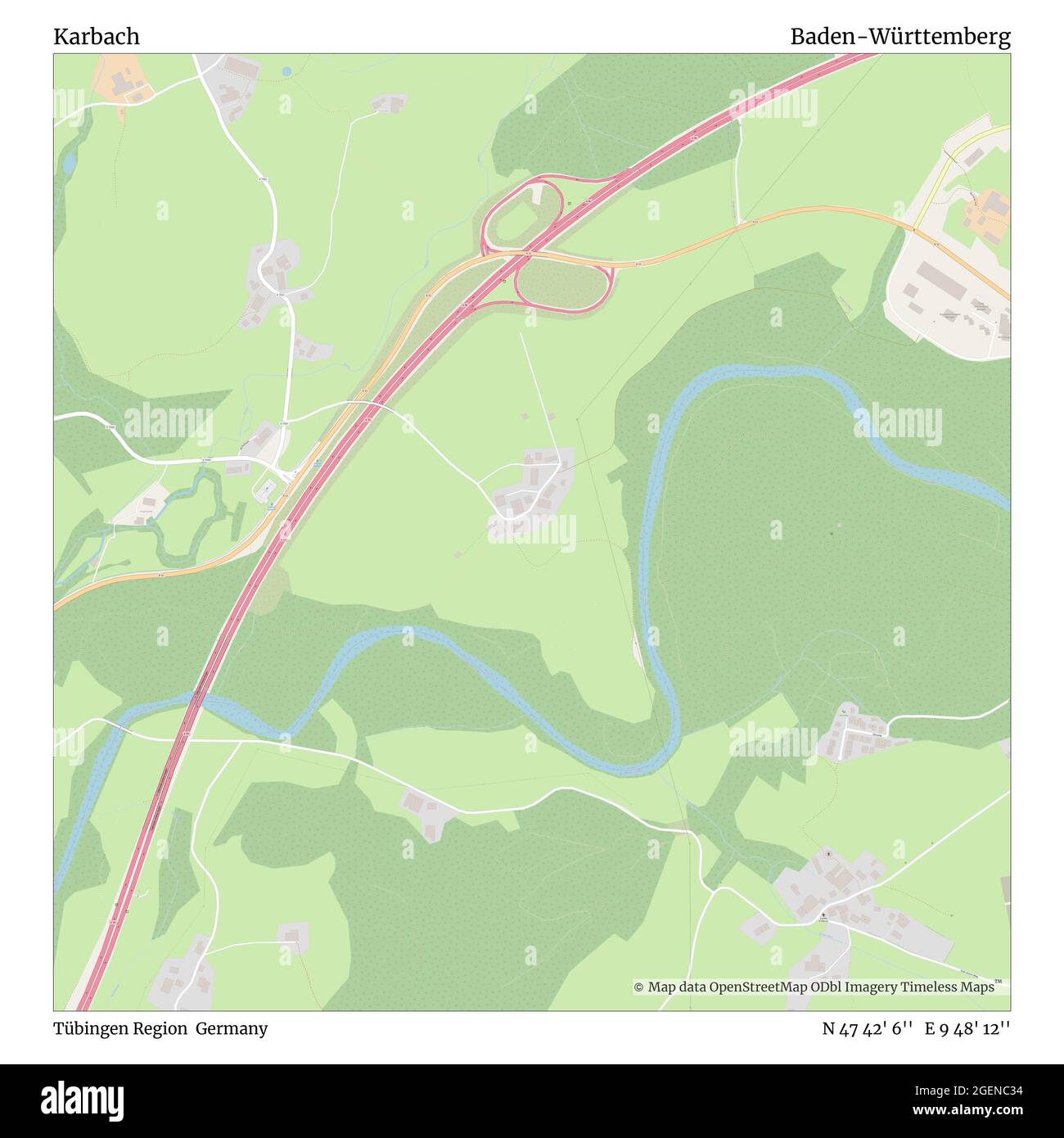 Karbach, Region Tübingen, Deutschland, Baden-Württemberg, N 47 42' 6 ...