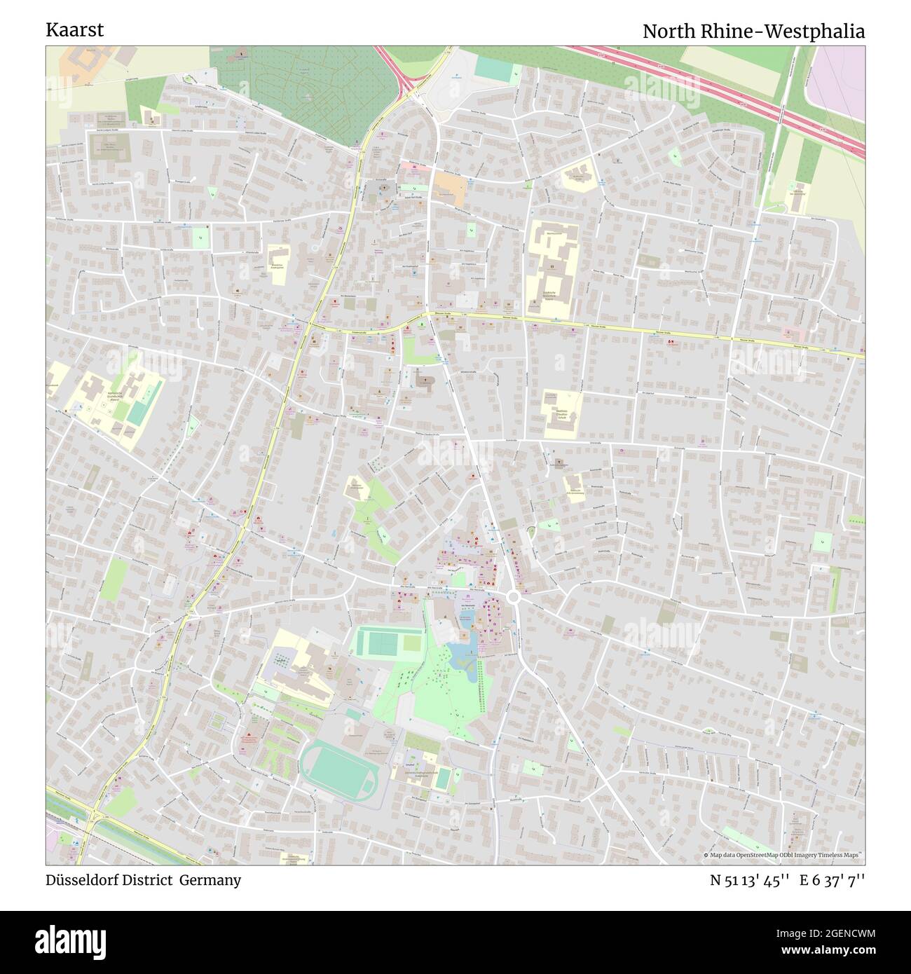 Kaarst, Kreis Düsseldorf, Deutschland, Nordrhein-Westfalen, N 51 13' 45 ...