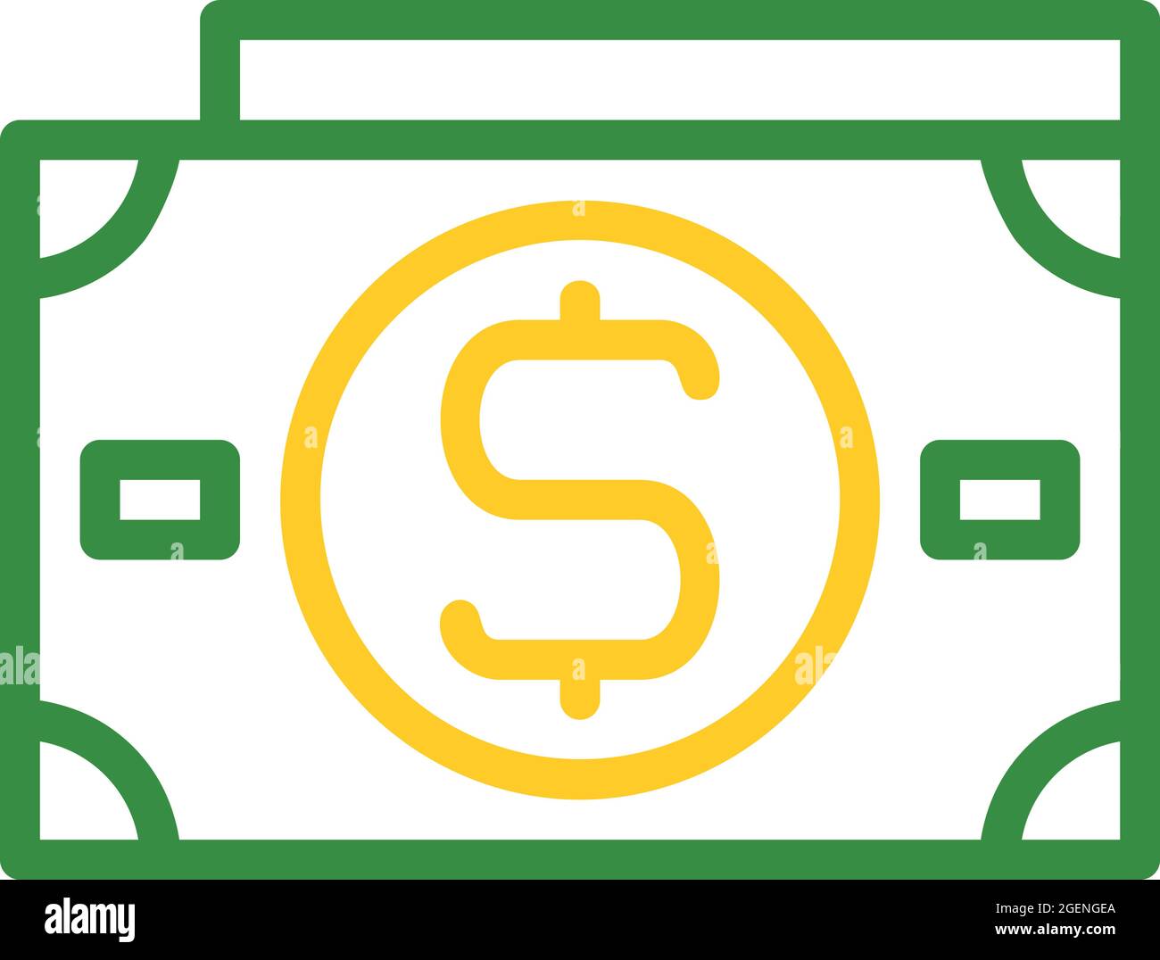 Illustration Vektor und Logo Geld umreißt Stil. Symbol auf weißem ...