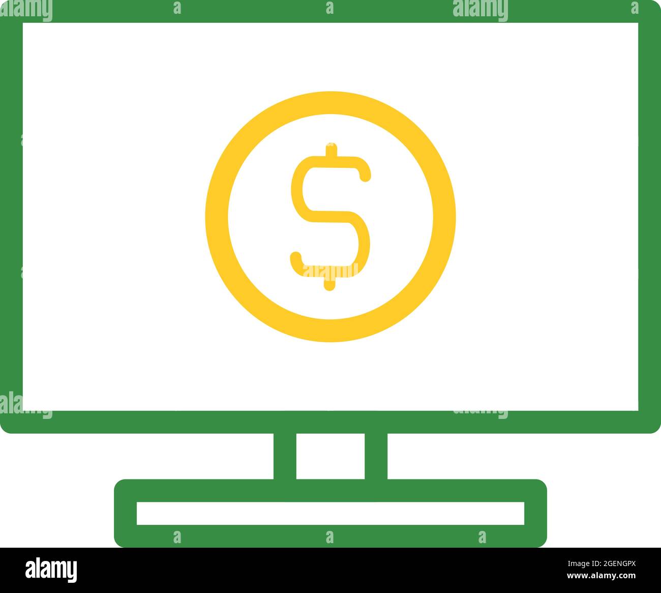 Illustration Vektor und Logo Geld umreißt Stil. Symbol auf weißem ...