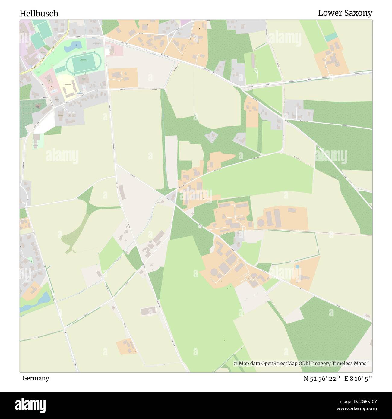 Hellbusch, Deutschland, Niedersachsen, N 52 56' 22'', E 8 16' 5 ...