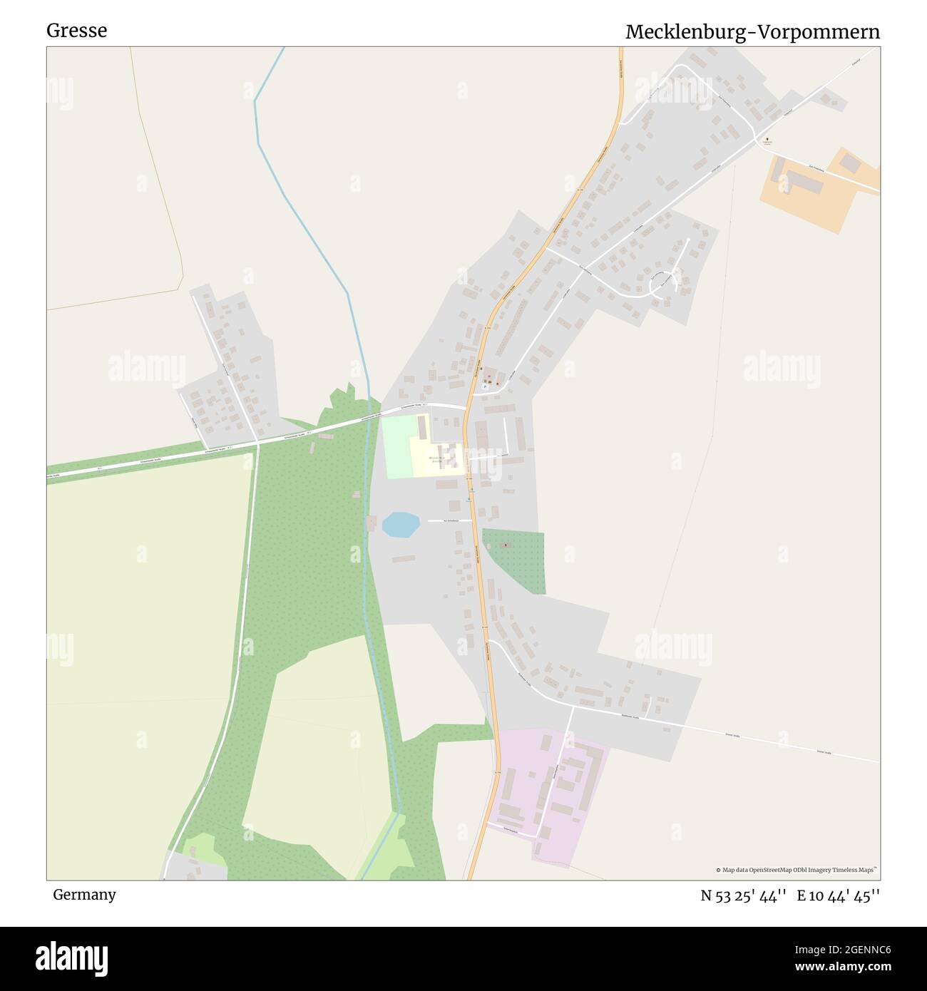 Gresse, Deutschland, Mecklenburg-Vorpommern, N 53 25' 44'', E 10 44' 45 ...