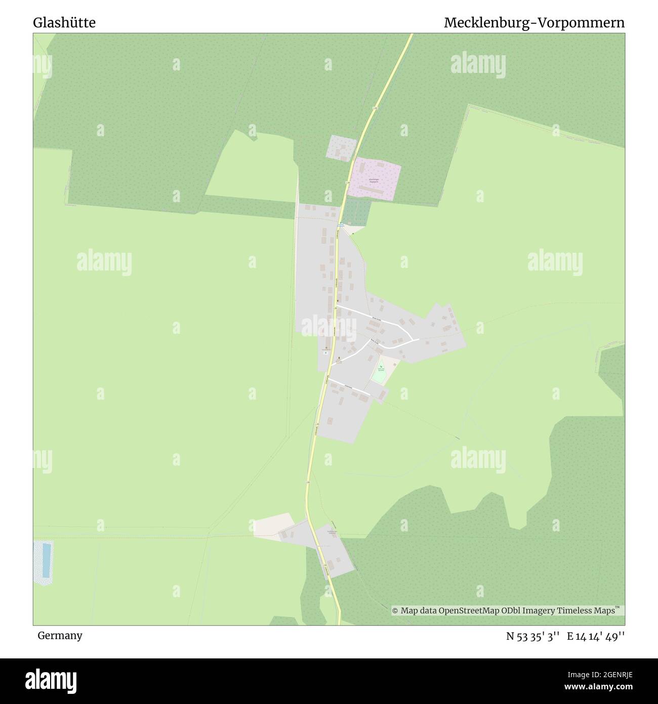 Glashütte, Deutschland, Mecklenburg-Vorpommern, N 53 35' 3'', E 14 14 ...