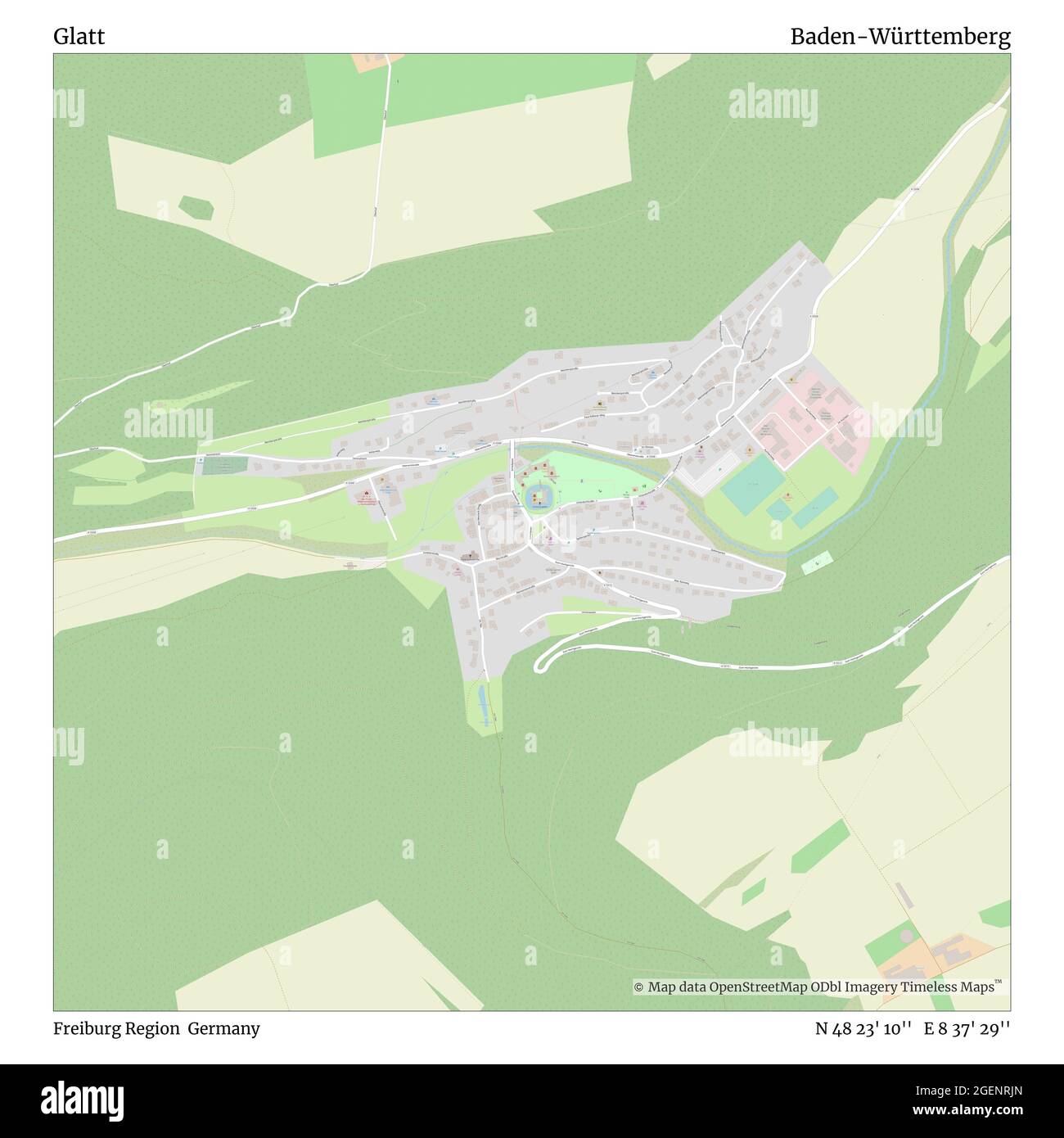 Glatt, Region Freiburg, Deutschland, Baden-Württemberg, N 48 23' 10 ...