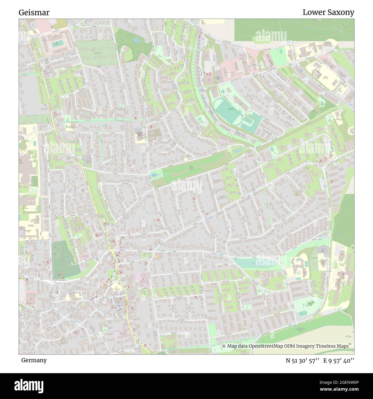 Geismar, Deutschland, Niedersachsen, N 51 30' 57'', E 9 57' 40'', Karte ...