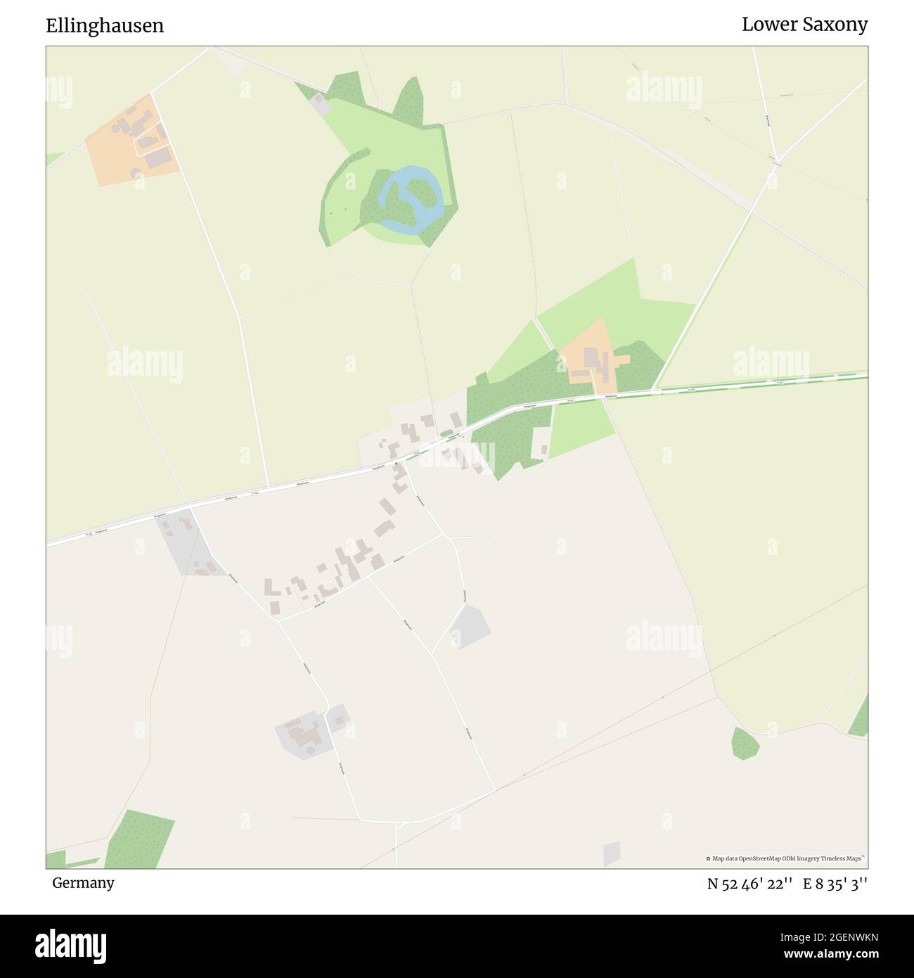 Ellinghausen, Deutschland, Niedersachsen, N 52 46' 22'', E 8 35' 3 ...