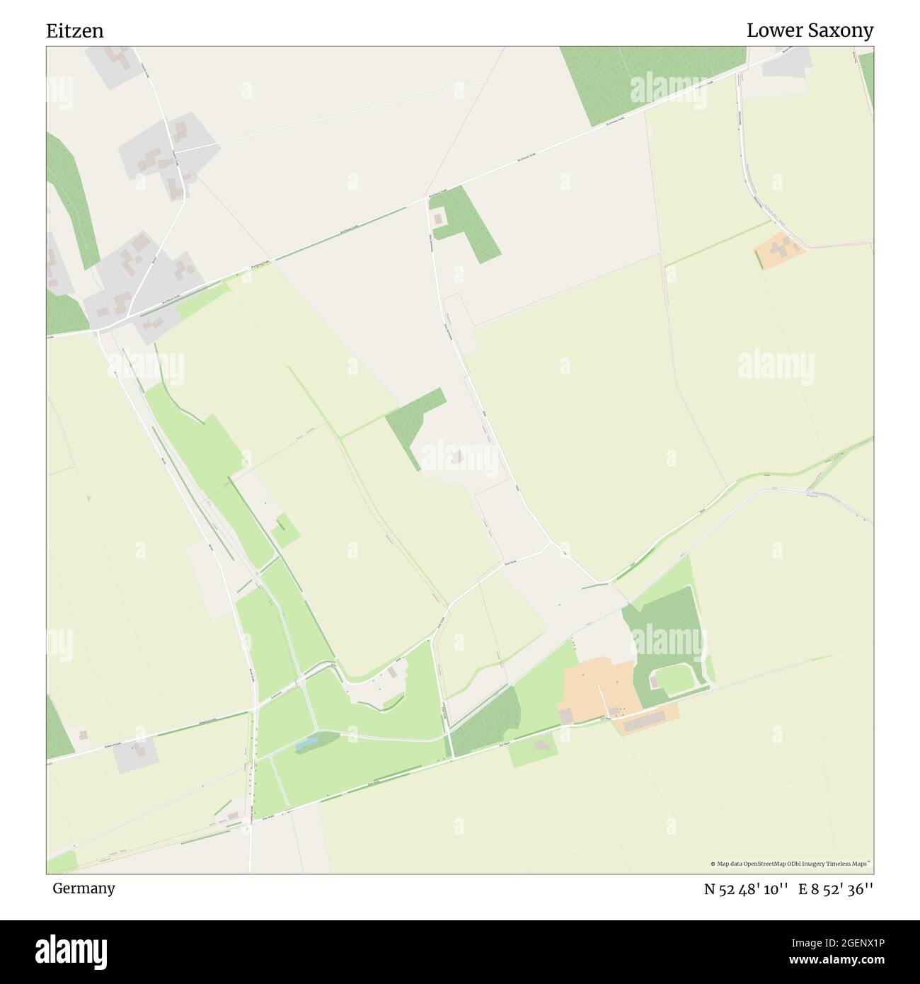 Eitzen, Deutschland, Niedersachsen, N 52 48' 10'', E 8 52' 36'', Karte ...