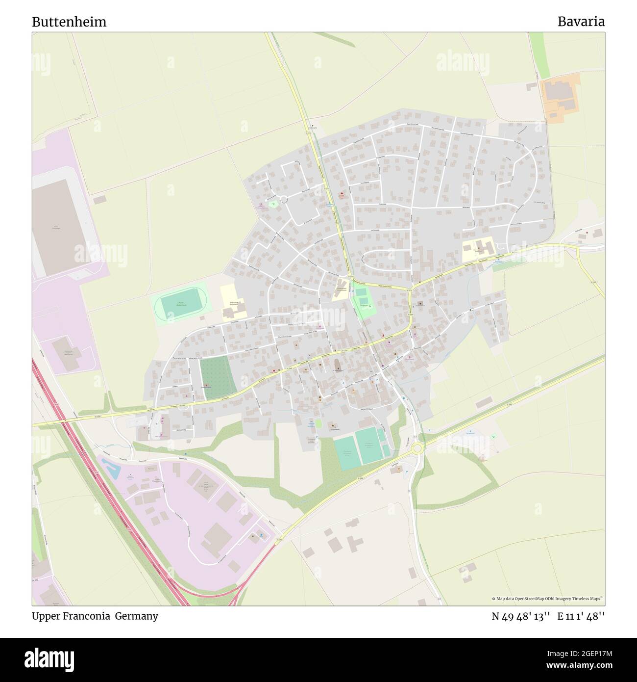 Buttenheim, Oberfranken, Deutschland, Bayern, N 49 48' 13'', E 11 1' 48 ...