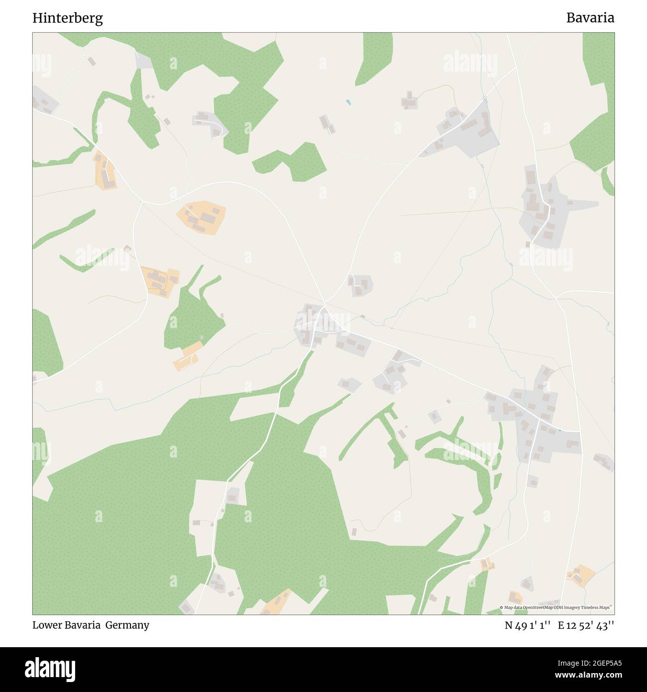 Hinterberg, Niederbayern, Deutschland, Bayern, N 49 1' 1''', E 12 52 ...