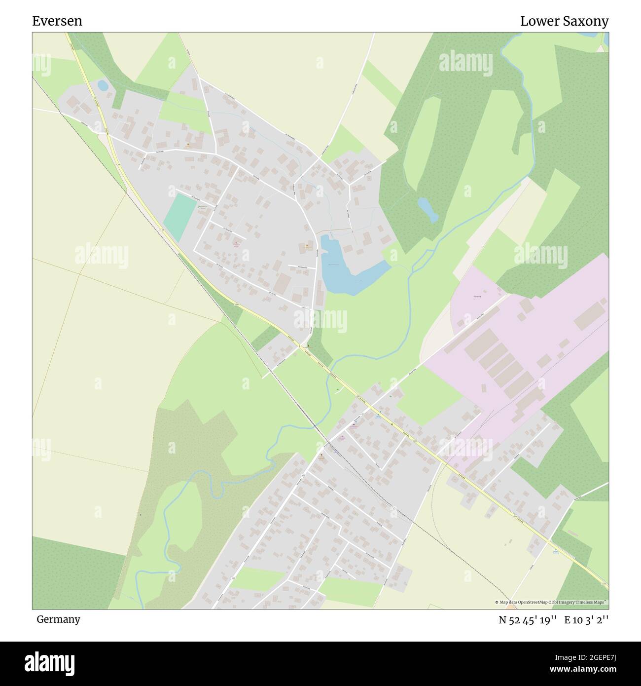 Eversen, Deutschland, Niedersachsen, N 52 45' 19'', E 10 3' 2'', Karte ...