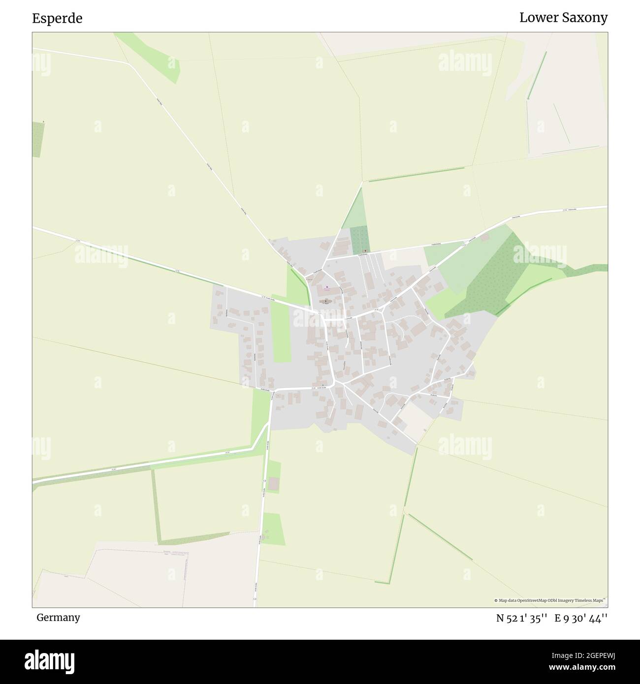 Esperde, Deutschland, Niedersachsen, N 52 1' 35'', E 9 30' 44'', Karte ...
