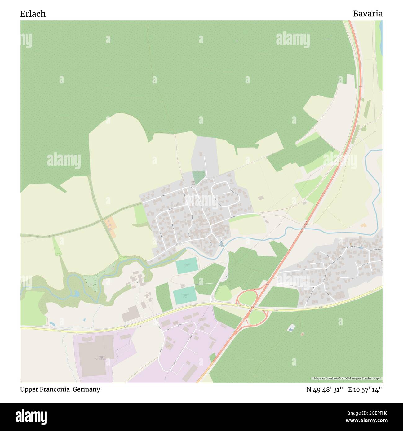 Erlach, Oberfranken, Deutschland, Bayern, N 49 48' 31'', E 10 57' 14 ...