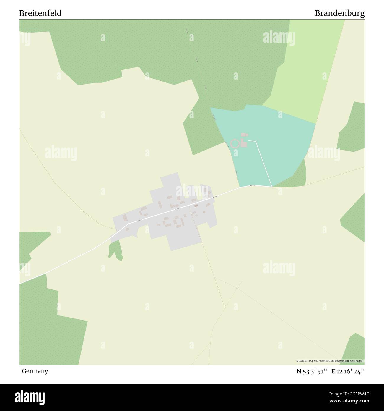 Breitenfeld, Deutschland, Brandenburg, N 53 3' 51'', E 12 16' 24 ...