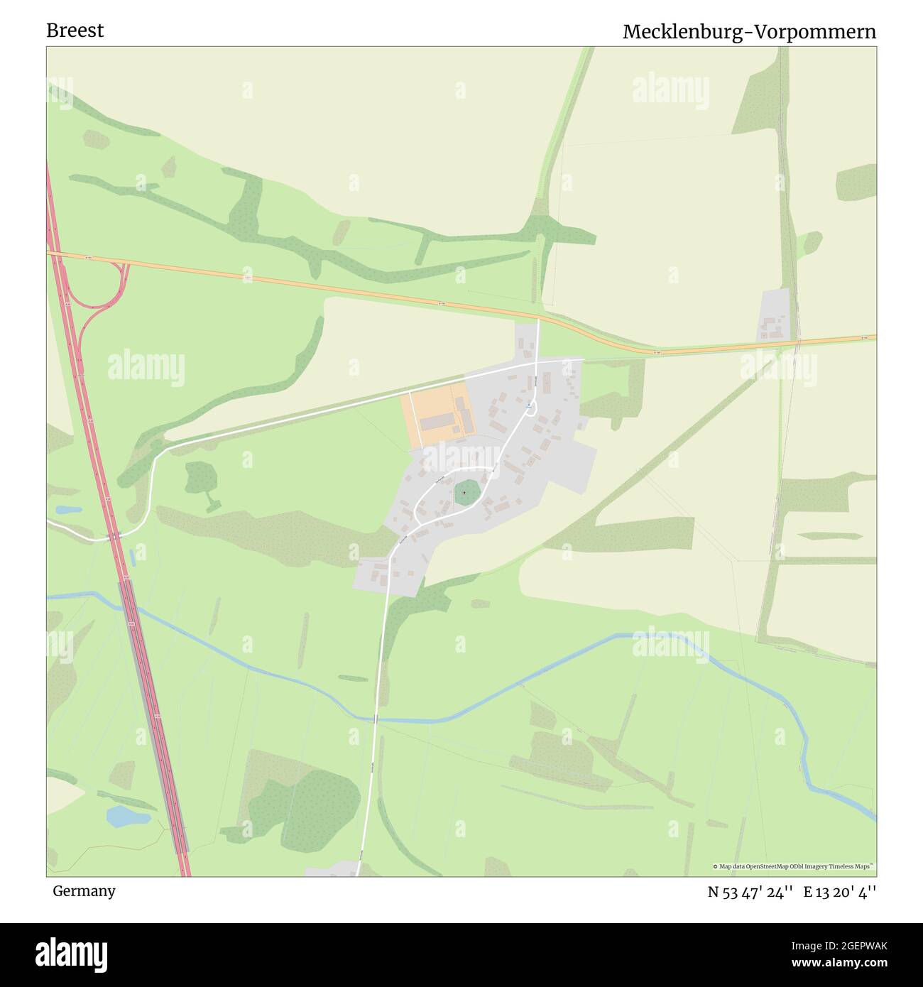 Breest, Deutschland, Mecklenburg-Vorpommern, N 53 47' 24'', E 13 20' 4 ...