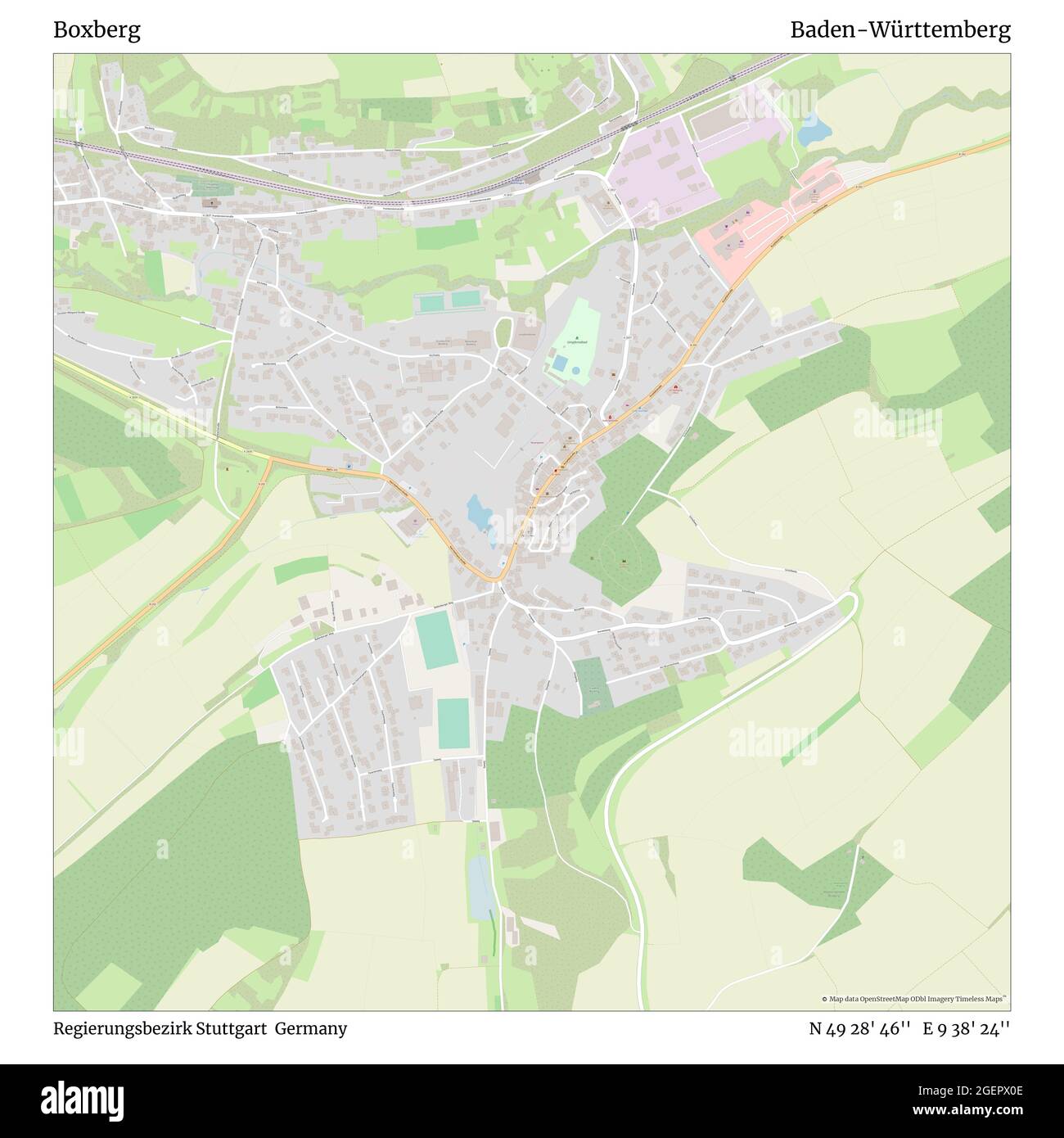 Boxberg, Regierungsbezirk Stuttgart, Deutschland, Baden-Württemberg, N ...