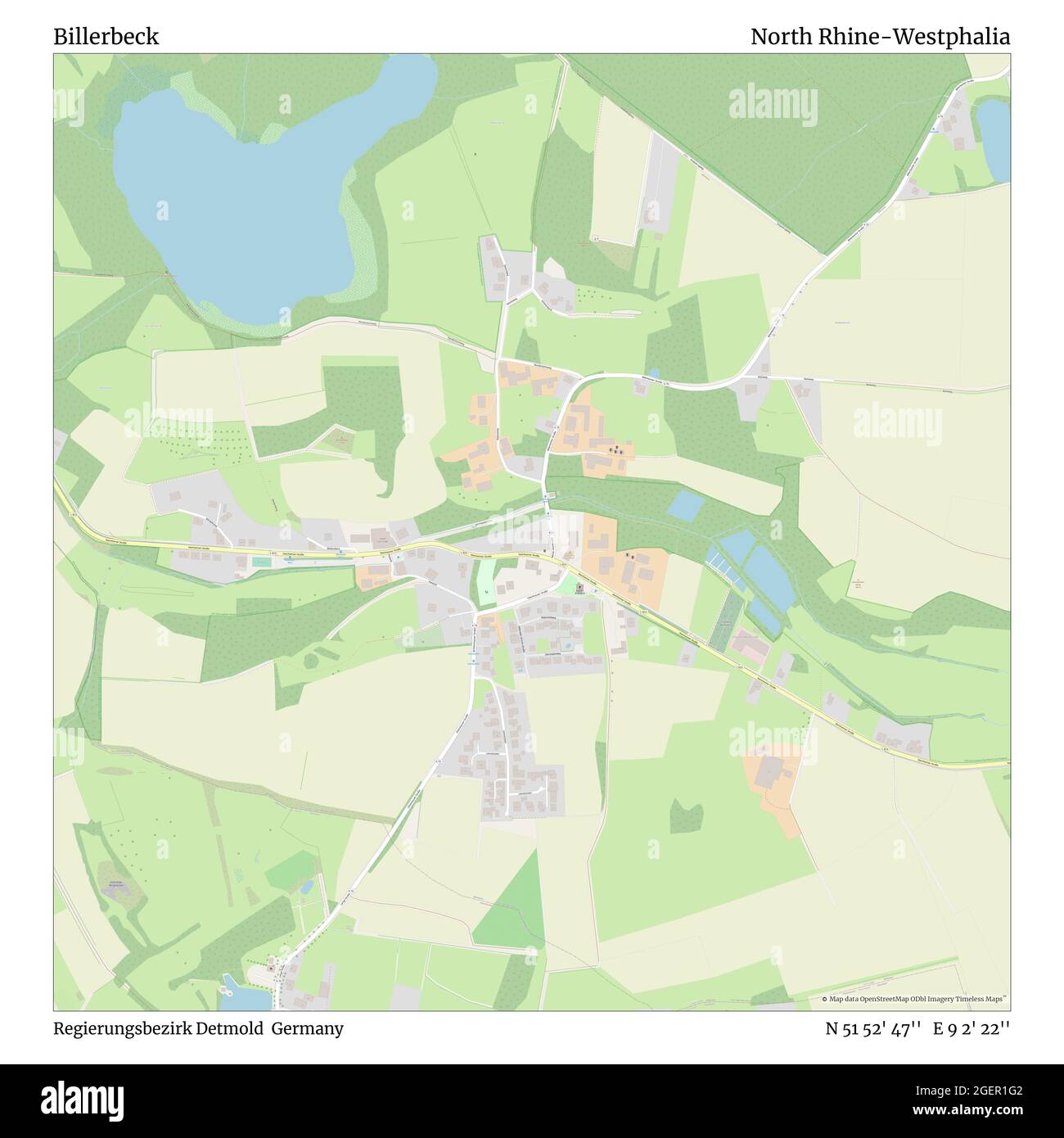 Billerbeck, Regierungsbezirk Detmold, Deutschland, Nordrhein-Westfalen ...