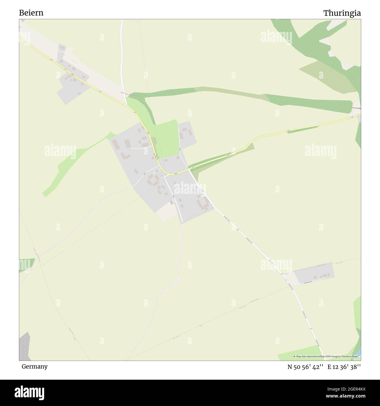 Beiern, Deutschland, Thüringen, N 50 56' 42'', E 12 36' 38'', Karte ...