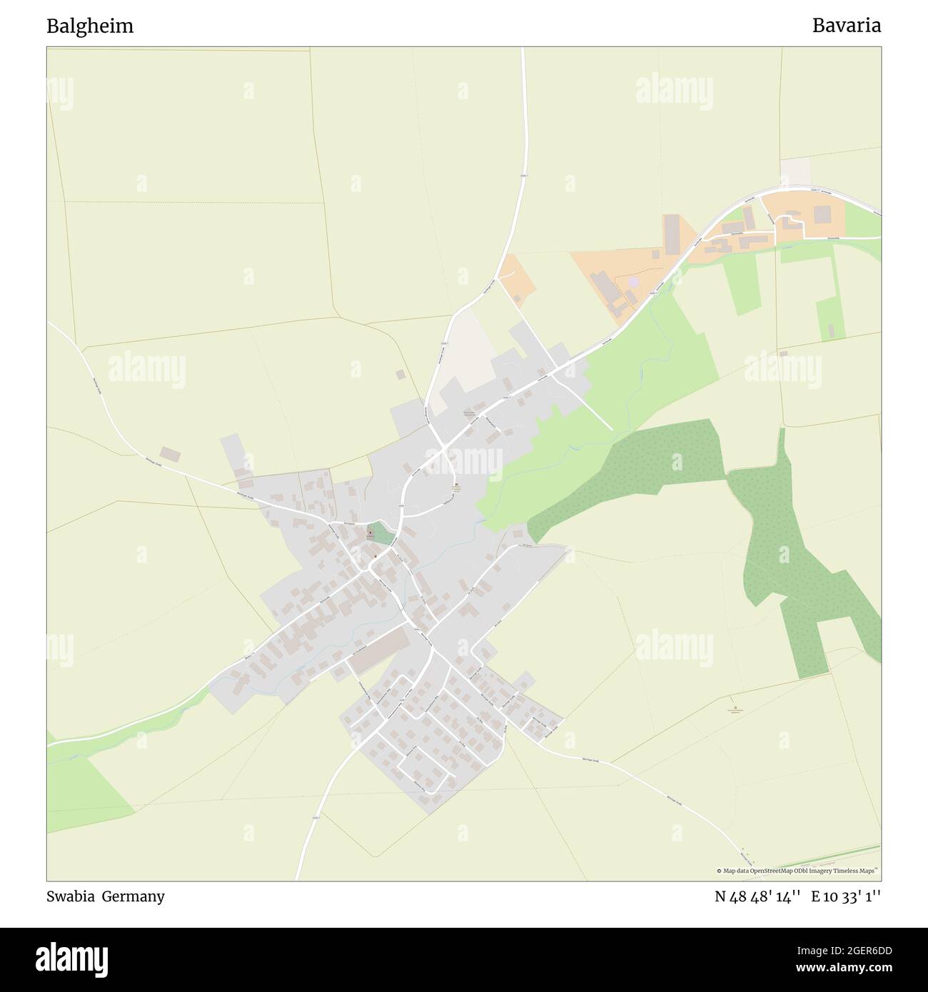 Balgheim, Schwaben, Deutschland, Bayern, N 48 48' 14'', E 10 33' 1 ...