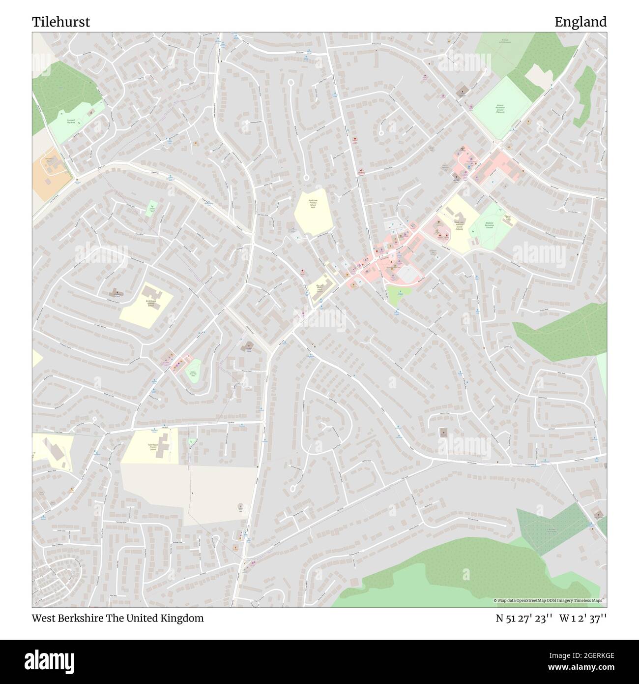 Tilehurst, West berkshire, Großbritannien, England, N 51 27' 23'', W 1 ...