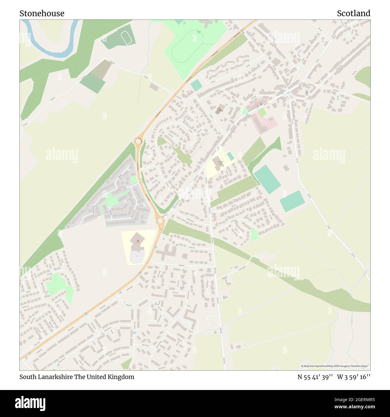 Stonehouse, South Lanarkshire, Großbritannien, Schottland, N 55 41' 39 ...
