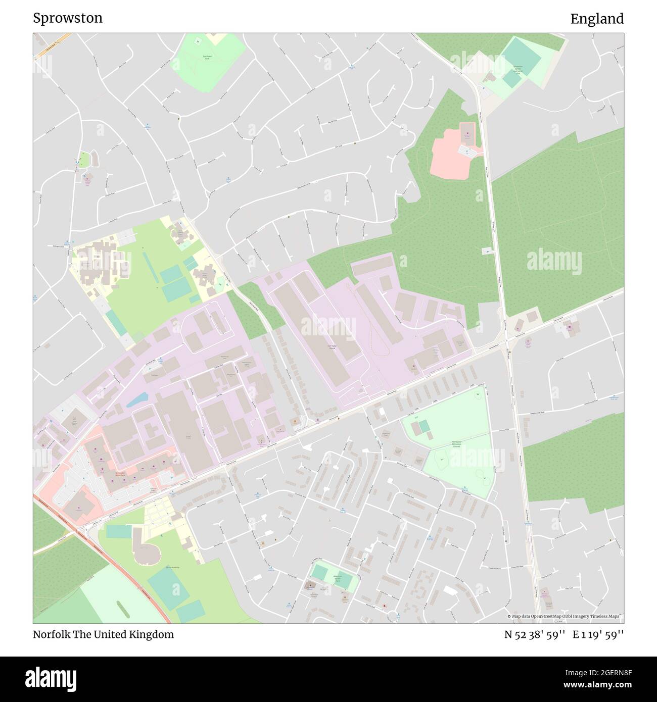 Sprowston, Norfolk, Großbritannien, England, N 52 38' 59'', E 1 19' 59 ...