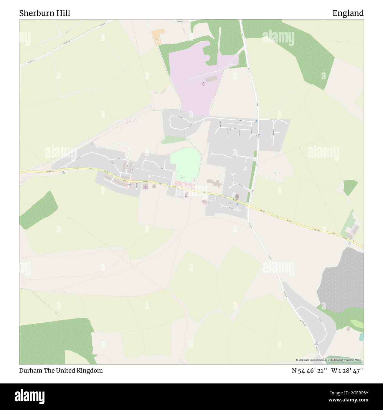 Karte von sherburn -Fotos und -Bildmaterial in hoher Auflösung – Alamy