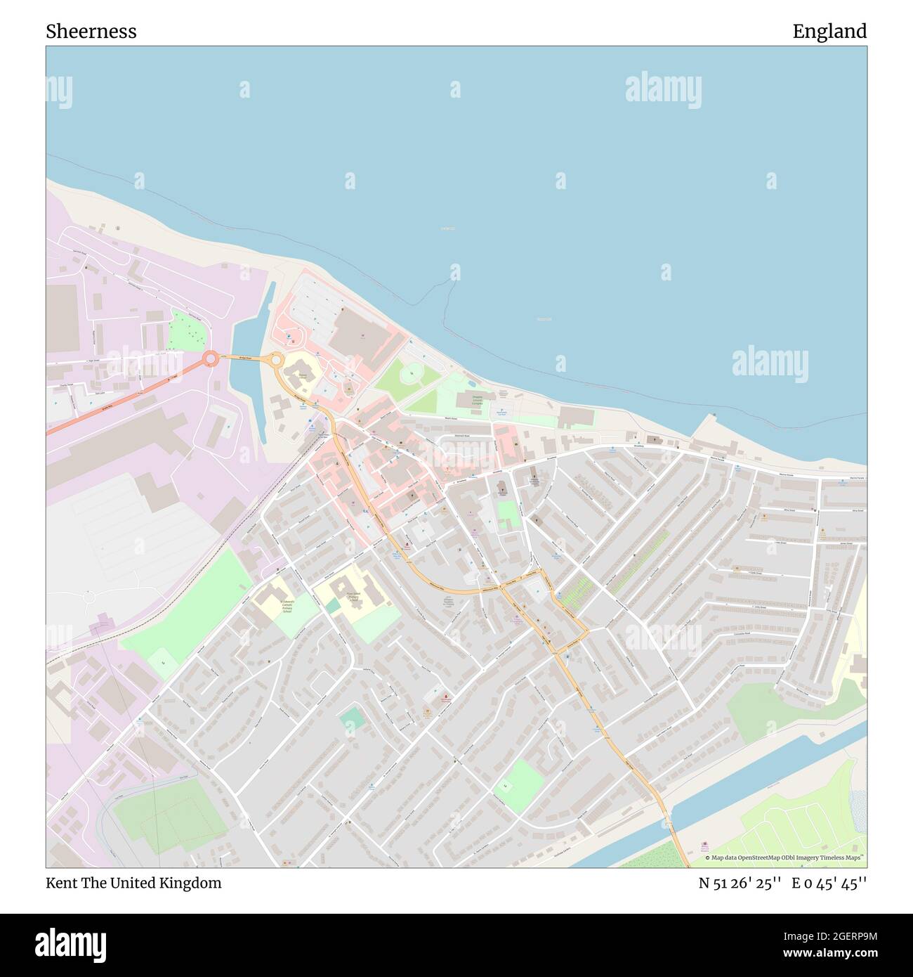 Sheerness, Kent, Vereinigtes Königreich, England, N 51 26' 25'', E 0 45 ...