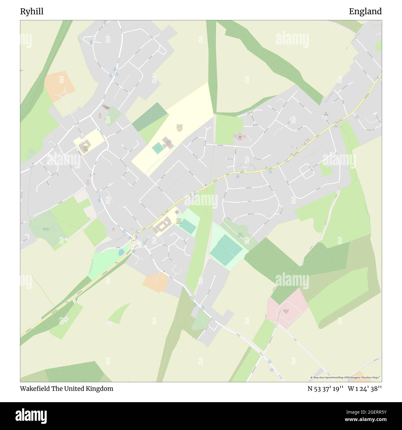 Ryhill, Wakefield, Vereinigtes Königreich, England, N 53 37' 19'', W 1 ...