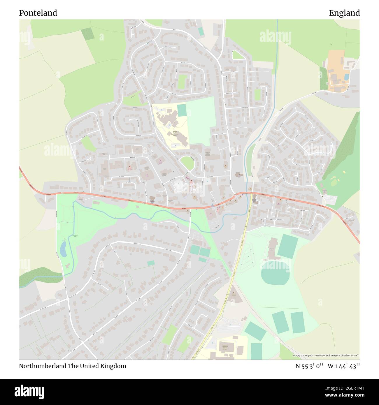 Ponteland, Northumberland, Vereinigtes Königreich, England, N 55 3' 0 ...