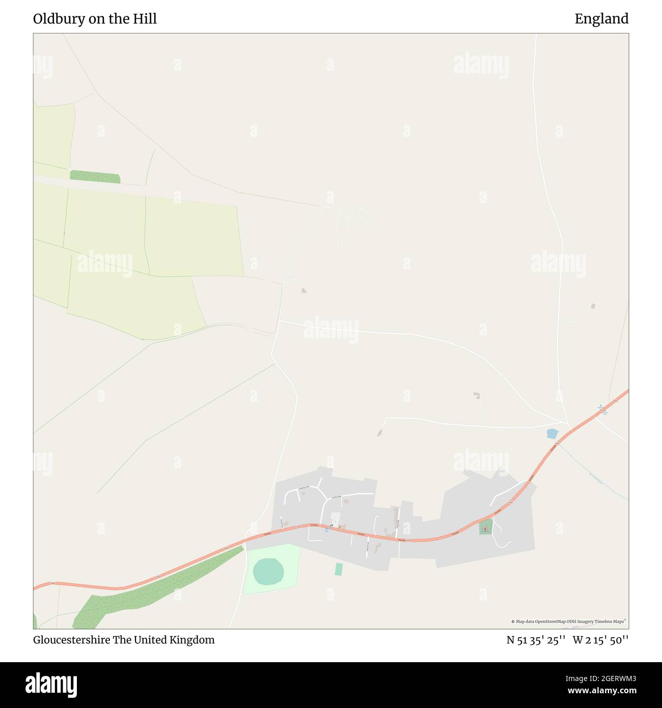 Oldbury on the Hill, Gloucestershire, Großbritannien, England, N 51 35 ...