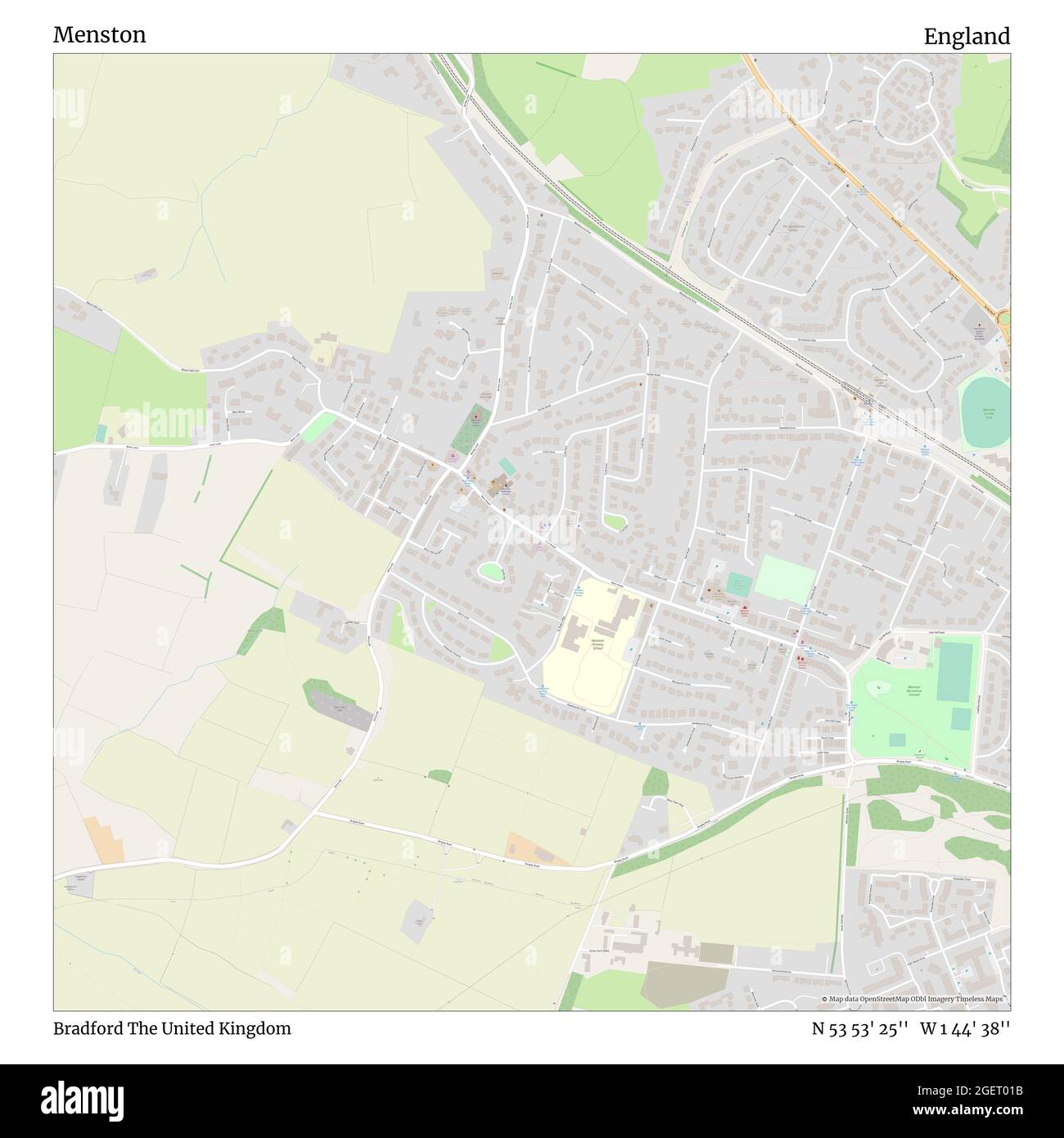 Menston, Bradford, Großbritannien, England, N 53 53' 25'', W 1 44' 38 ...