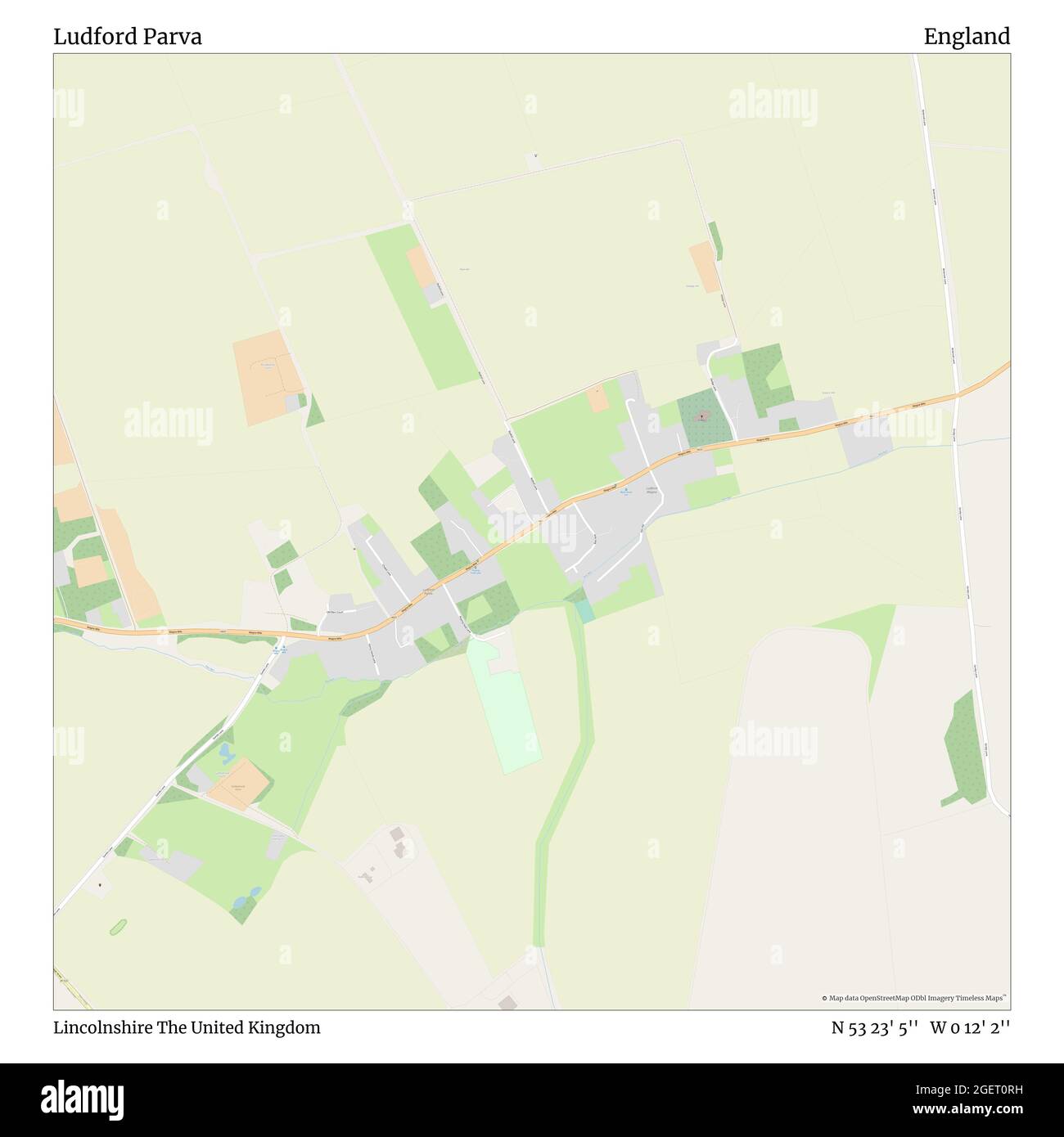 Ludford Parva, Lincolnshire, Großbritannien, England, N 53 23' 5'', W 0 ...