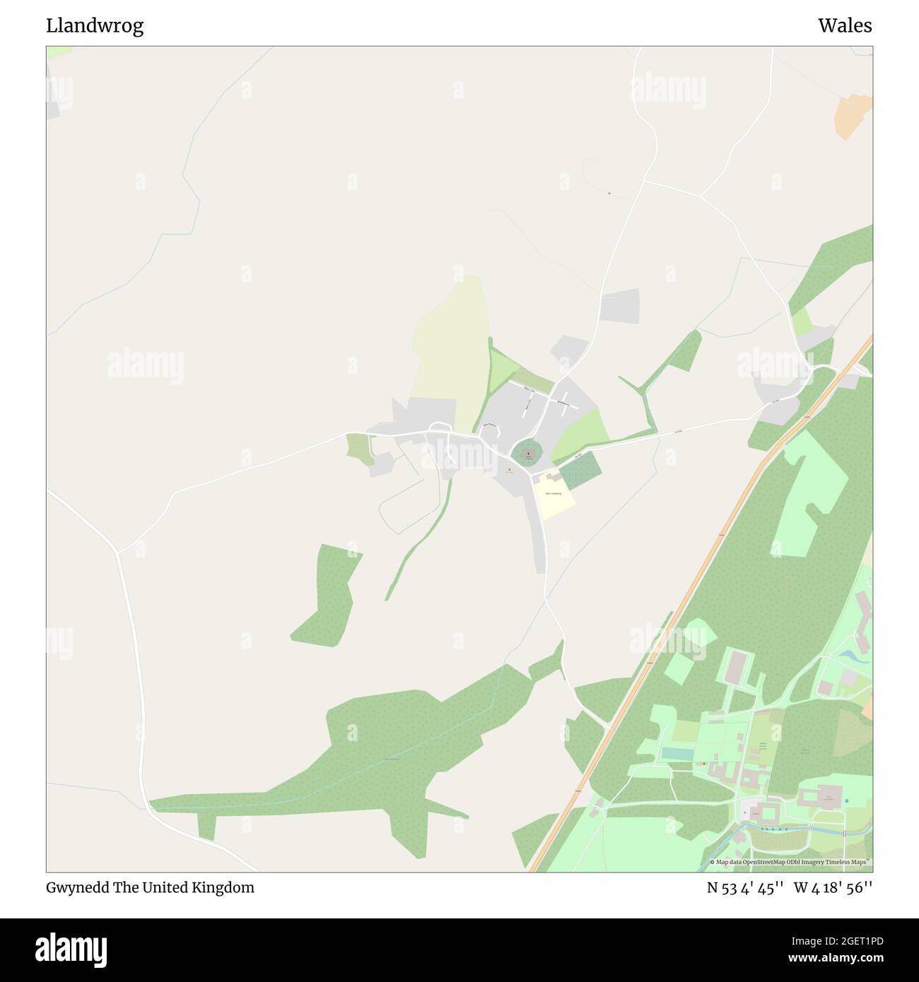 Llandwrog, Gwynedd, Vereinigtes Königreich, Wales, N 53 4' 45'', W 4 18 ...