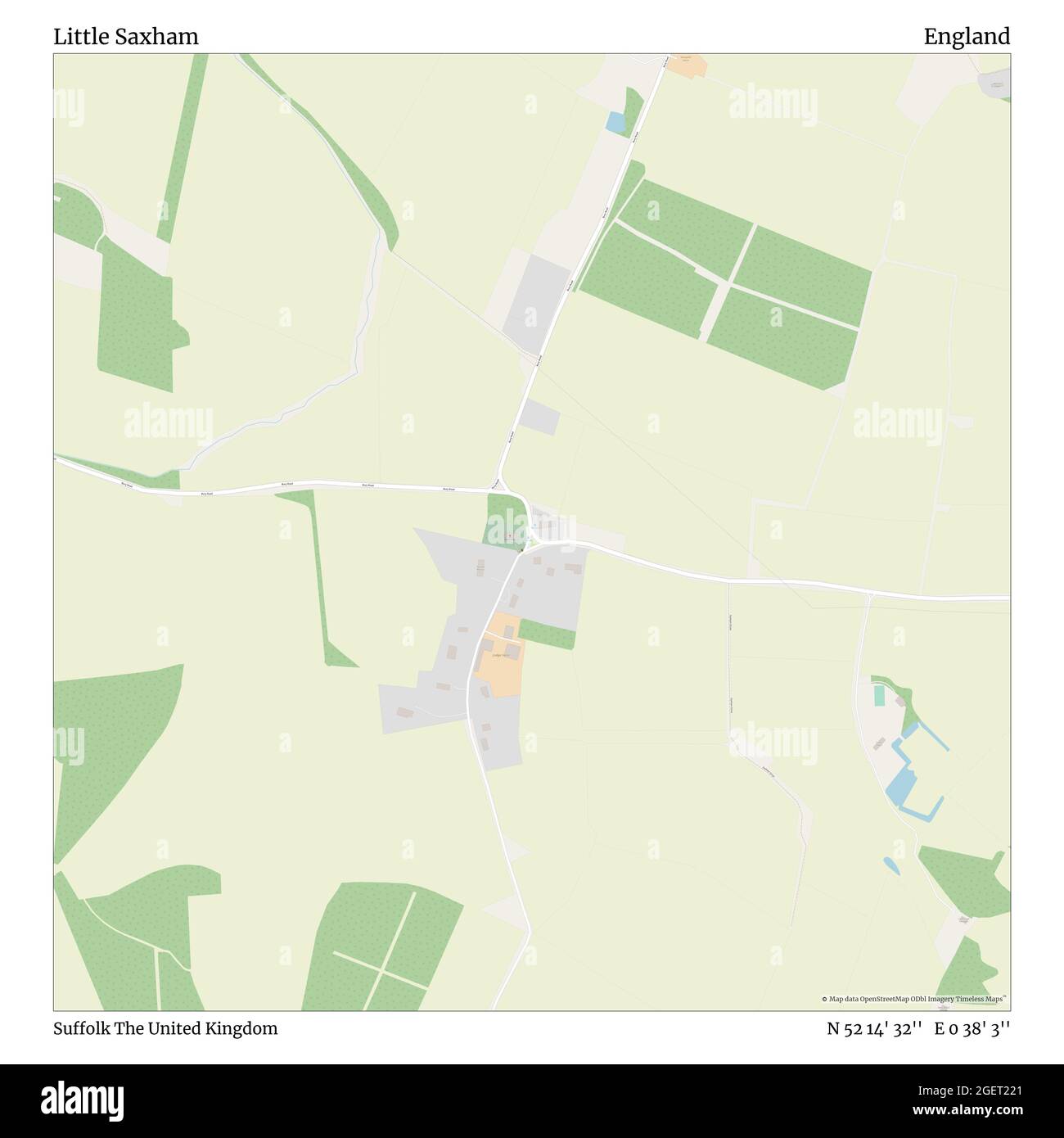 Little Saxham, Suffolk, Großbritannien, England, N 52 14' 32'', E 0 38 ...